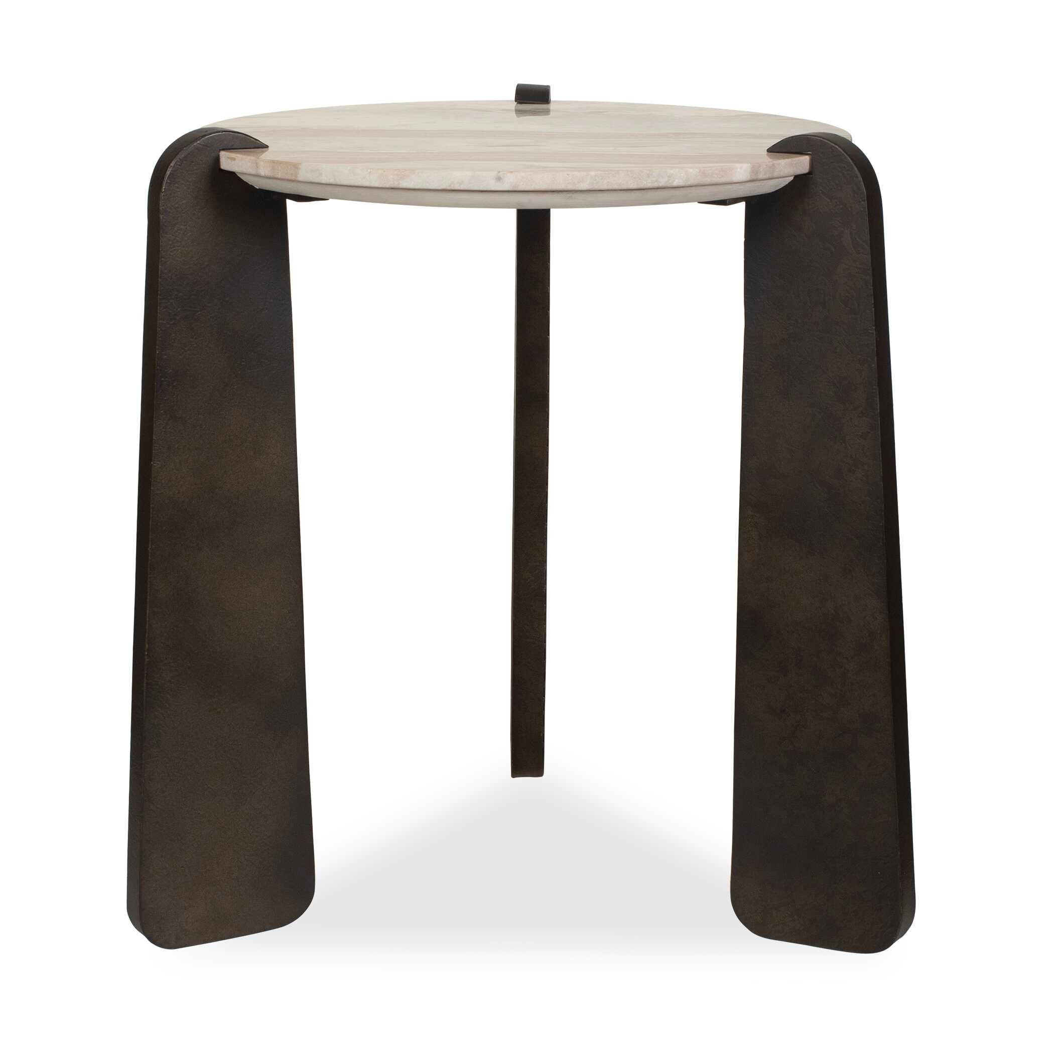 Uttermost Talud 50334 Talud Modern Marble Side Table | Stuckey ...