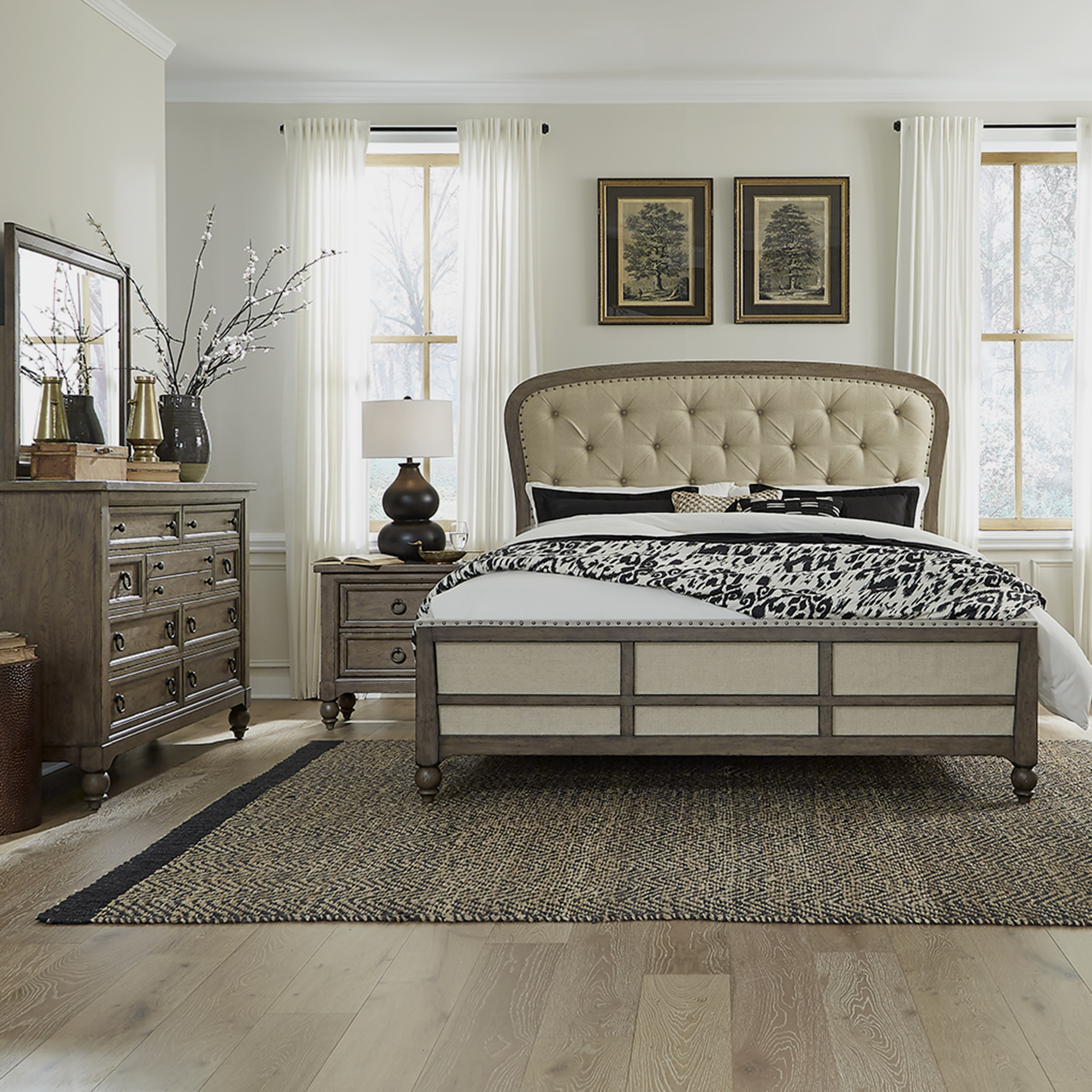 Liberty Furniture Americana Farmhouse Transitional Four Piece Queen Liberty Furniture Americana Farmhouse Transitional Four Piece Queen