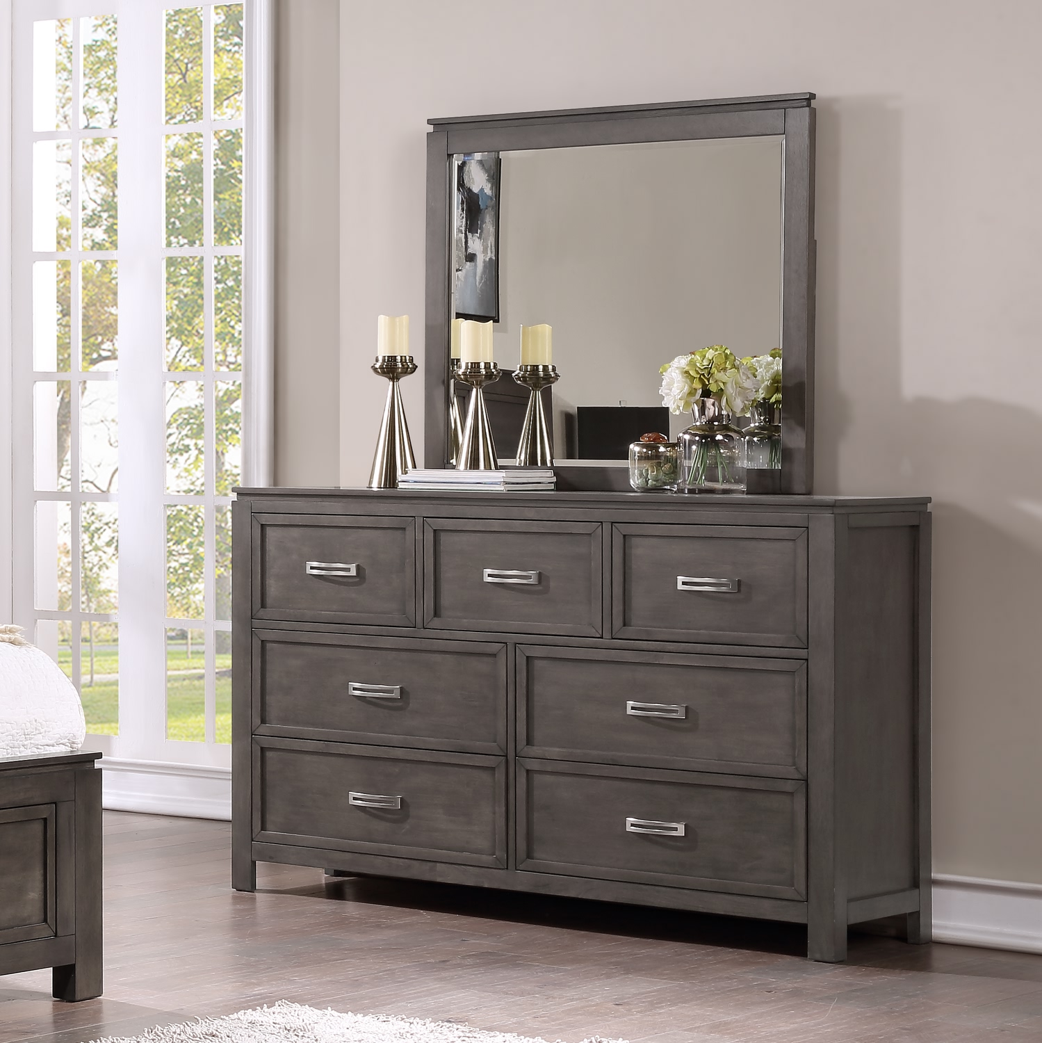 Winners Only Harper Contemporary Dresser and Mirror Set | Reeds ...