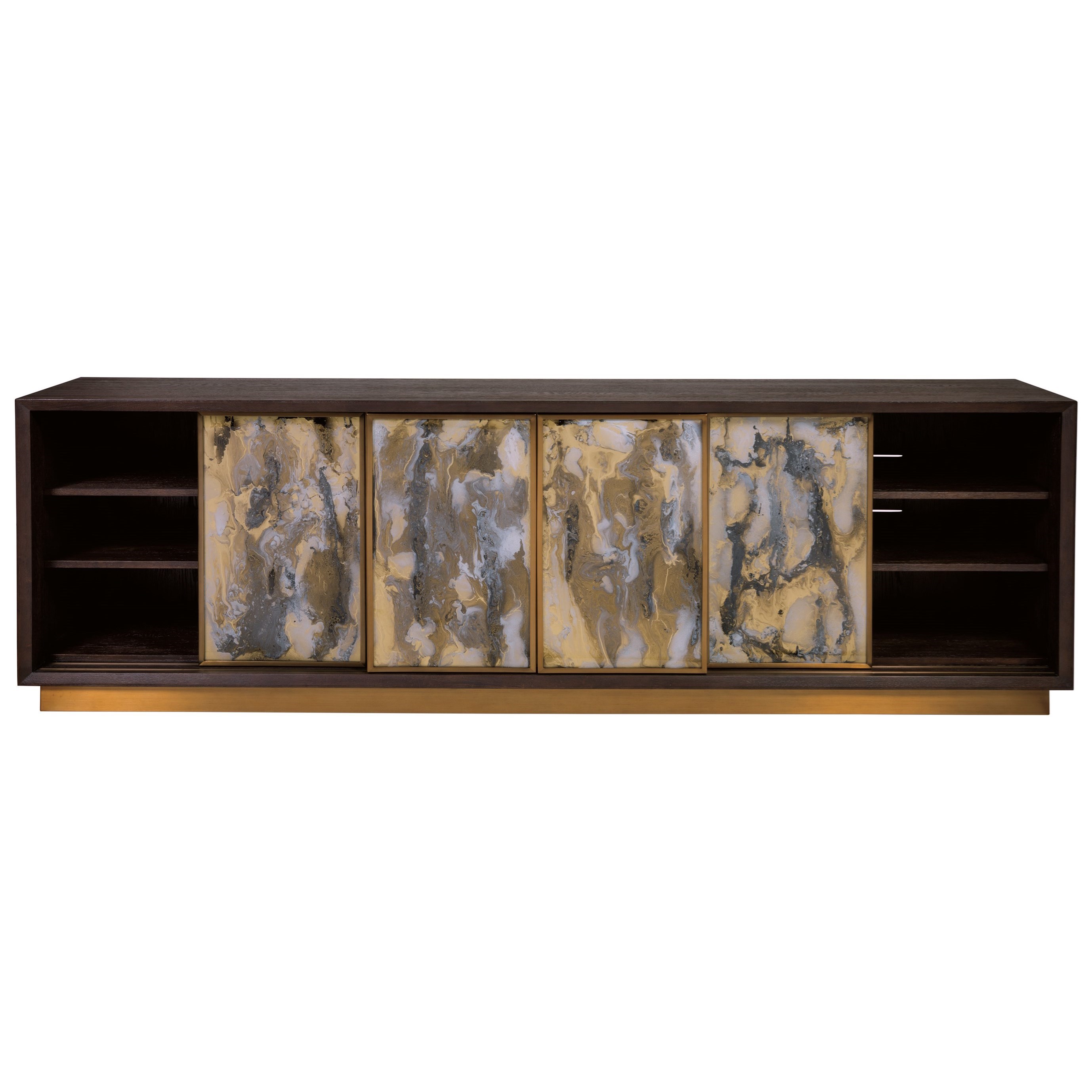 Artistica Verbatim 2170-910 Modern 100 Inch Media Console with Six ...