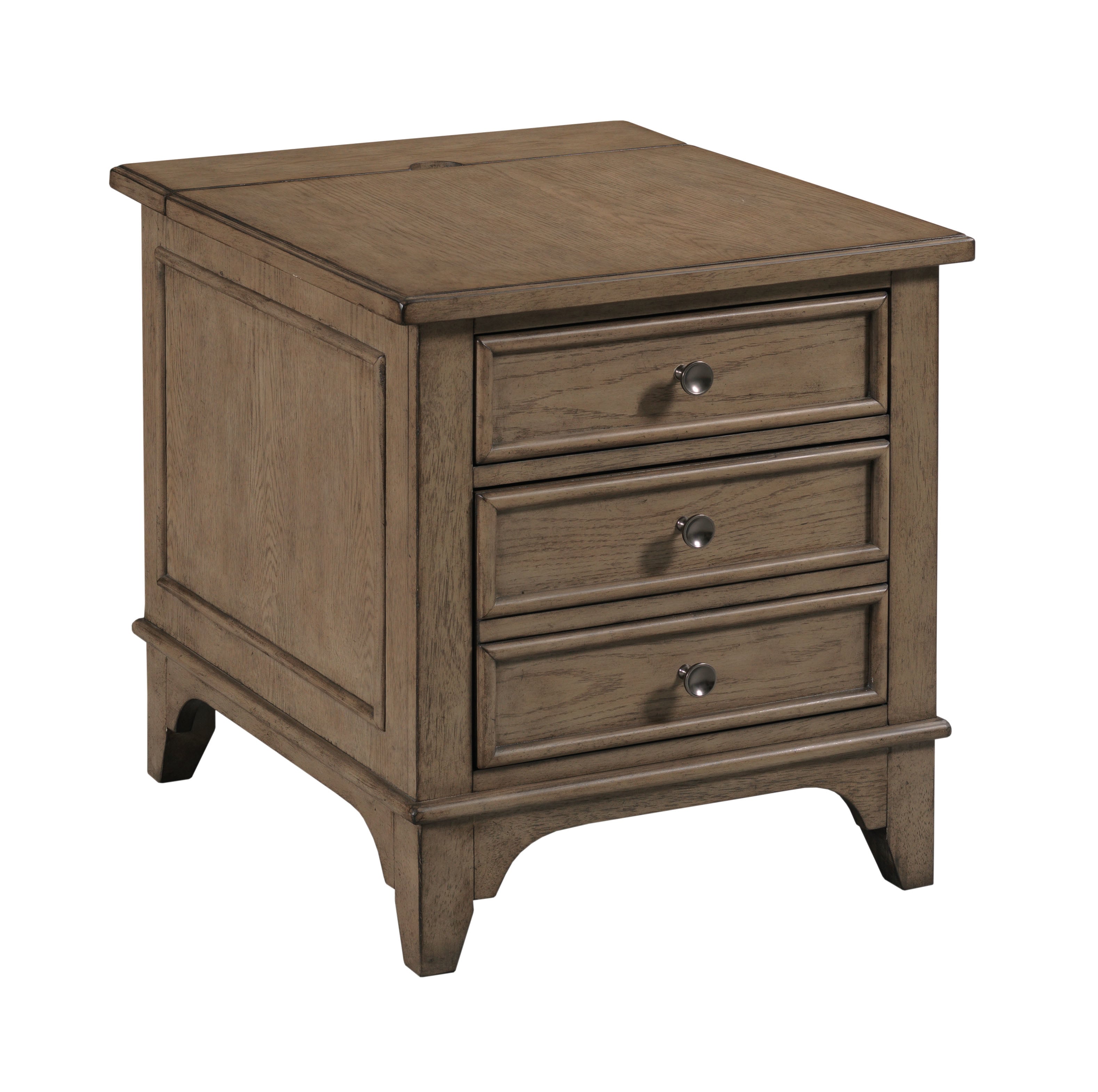 American Drew Carmine Transitional Beatrix Chairside Chest | Mueller ...