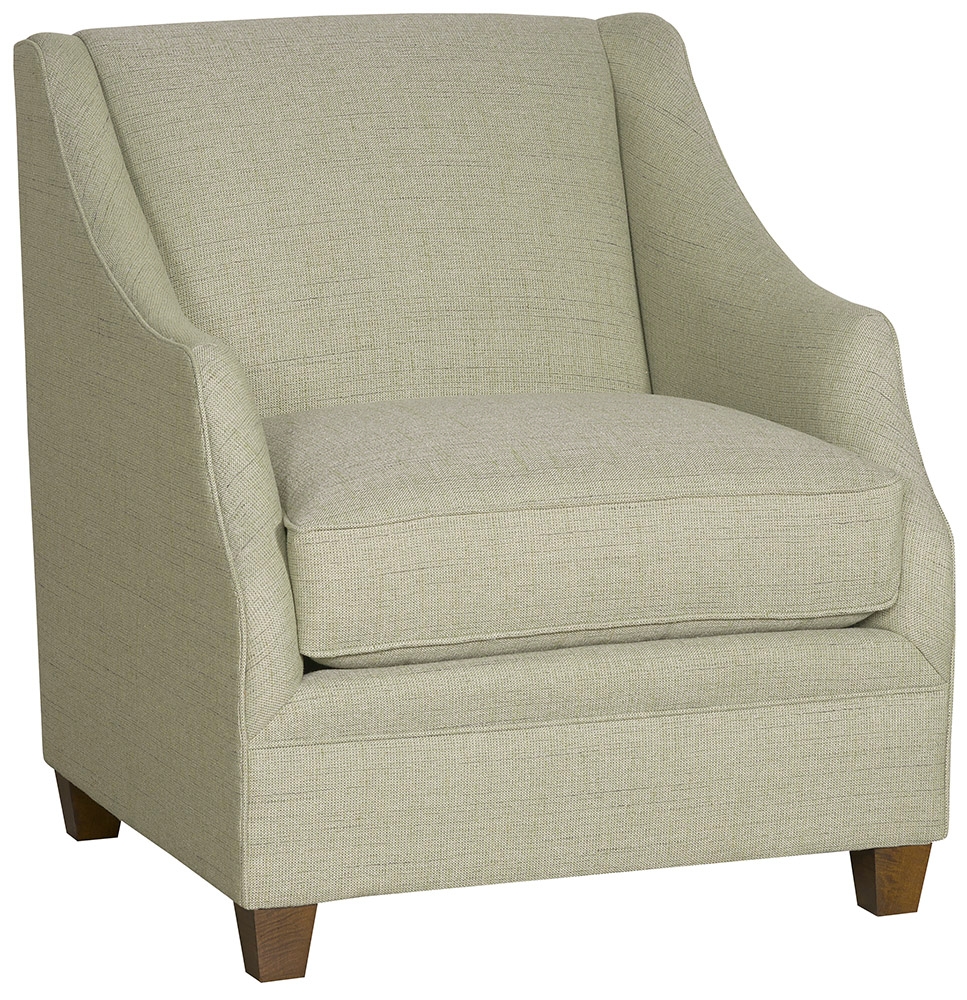 King Hickory Harper 4801-F Casual Notched-Arm Chair with Exposed Wood ...
