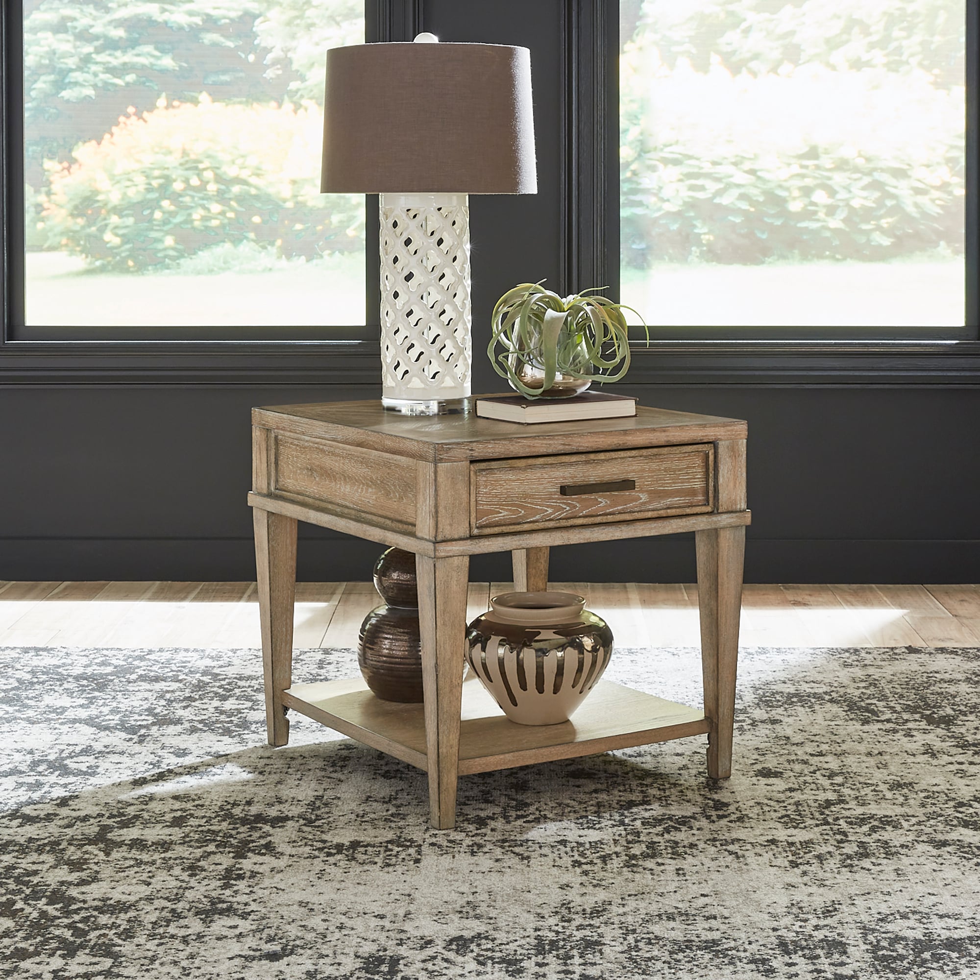 Liberty Furniture Devonshire Transitional Drawer End Table | Wayside ...