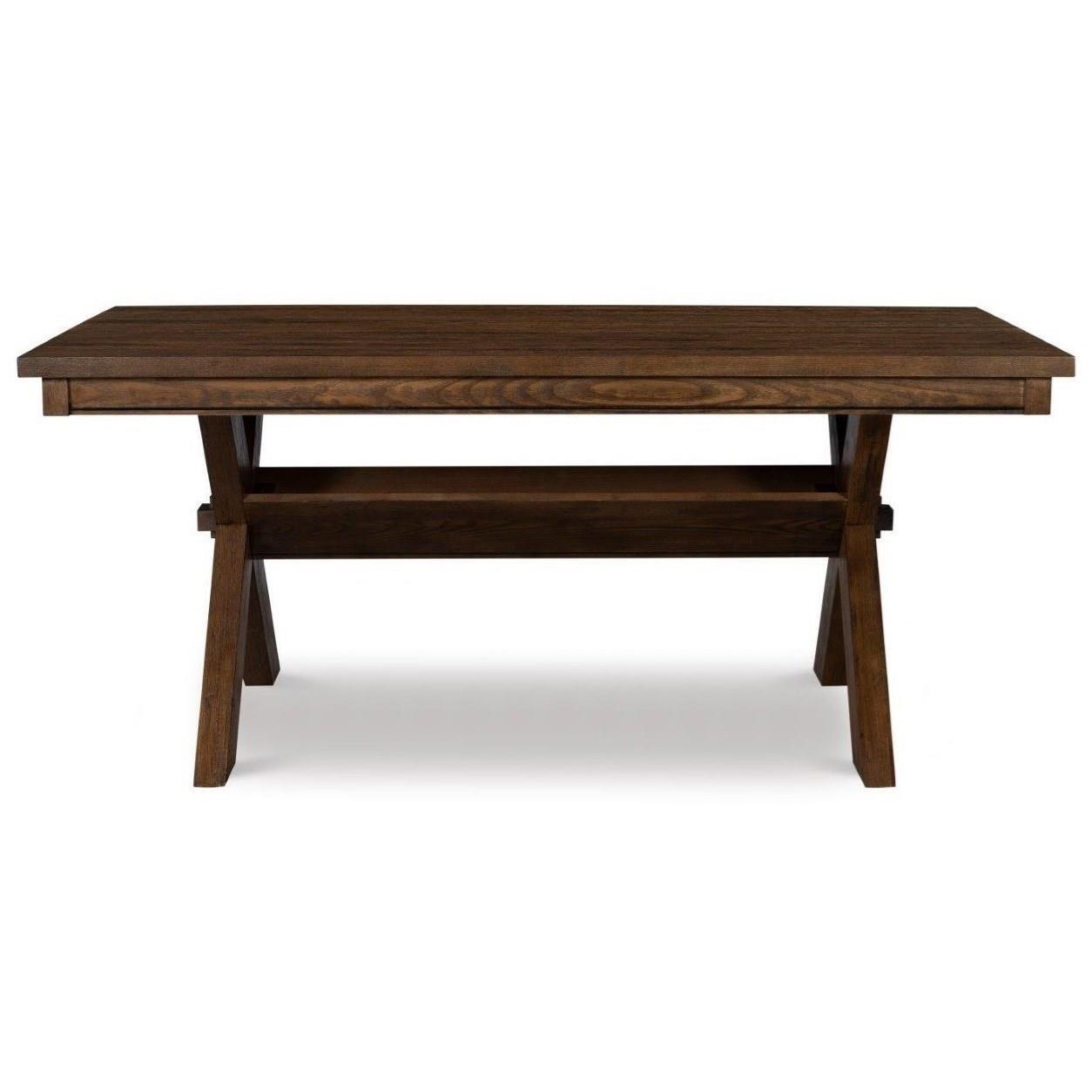 Powell Turino Rectangular Trestle Dining Table with "X" Legs | Wayside ...