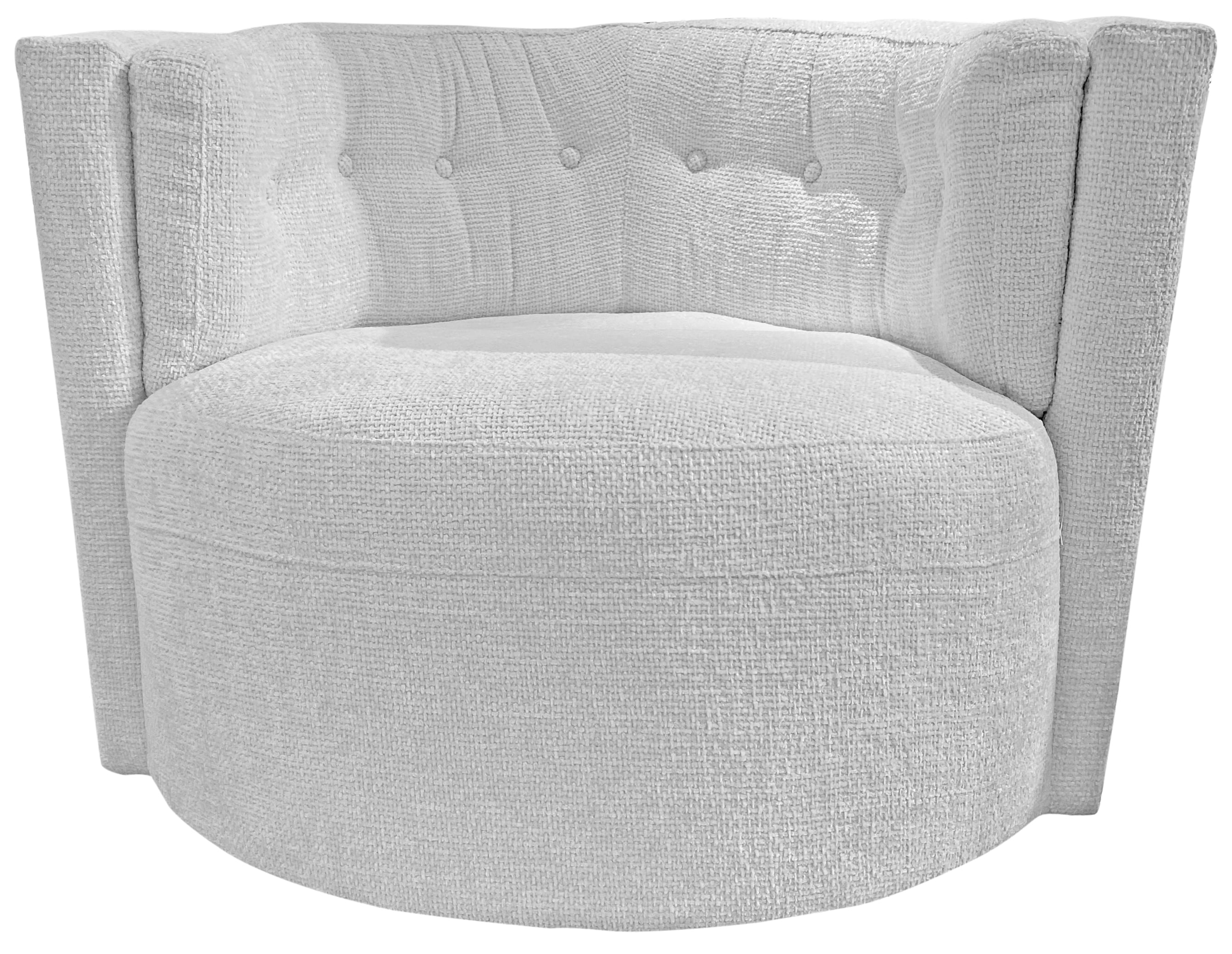 Jonathan Louis Mia 005-16 Bungalow Snow Contemporary Swivel Chair with ...