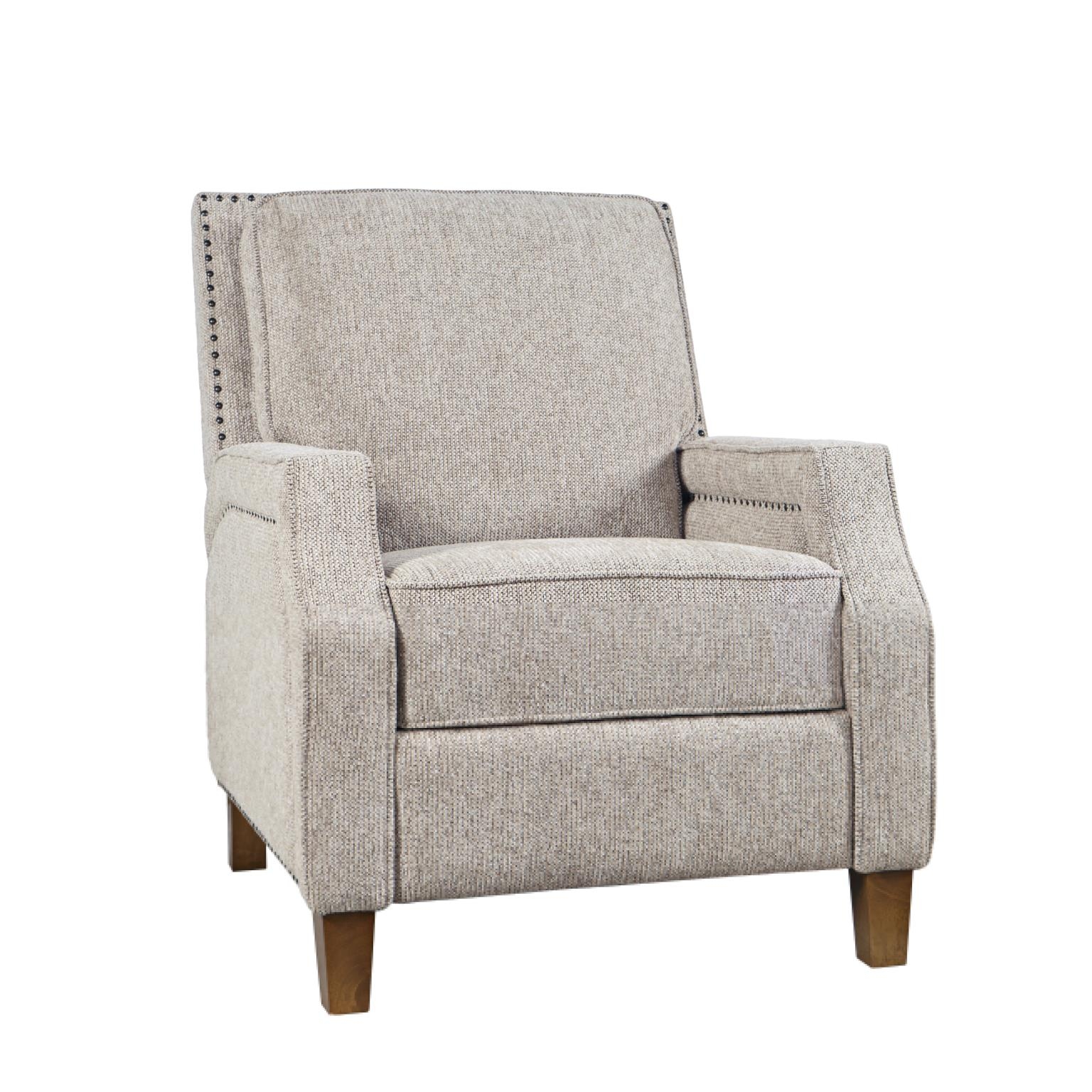 Jofran York YORK-RCL-SAND Transitional Push Back Recliner with ...