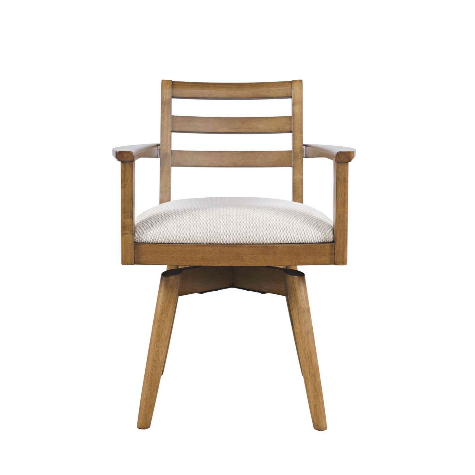 Jofran Axis 2592-290KD Transitional Swivel Dining Chair with Ladder ...