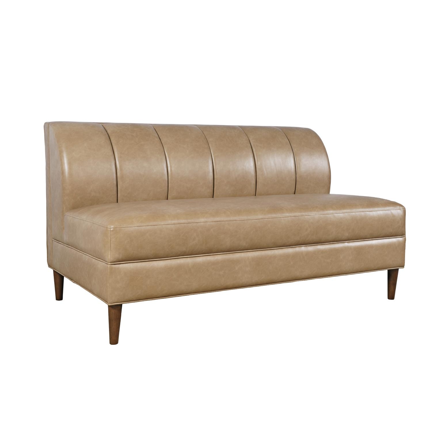 Jofran Ruston 2586-3STBFF Transitional 3-Seat Banquette with Tapered ...