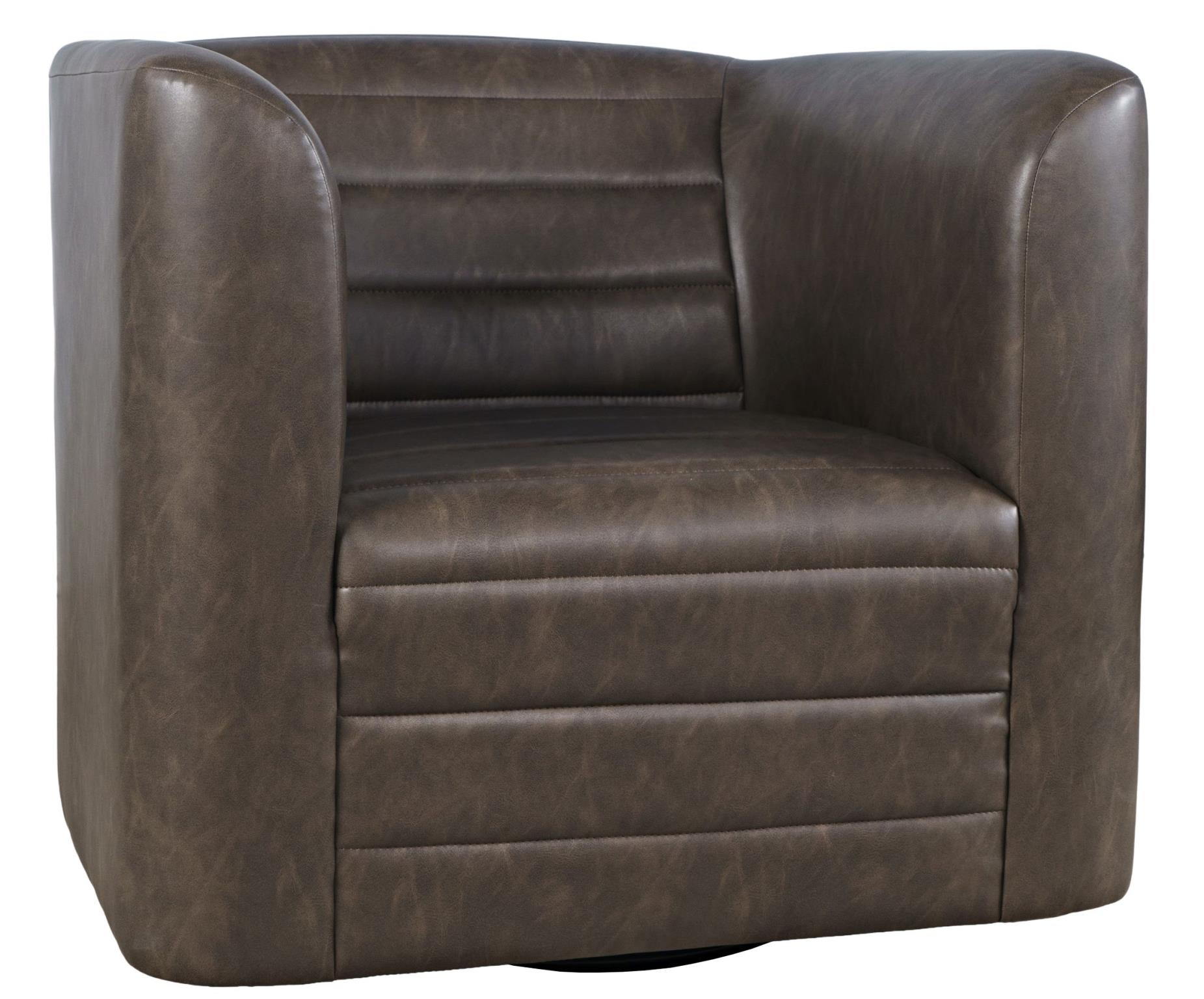 Jofran GT Swivel Accent Chair GT-SW-DBR Contemporary Swivel Accent ...