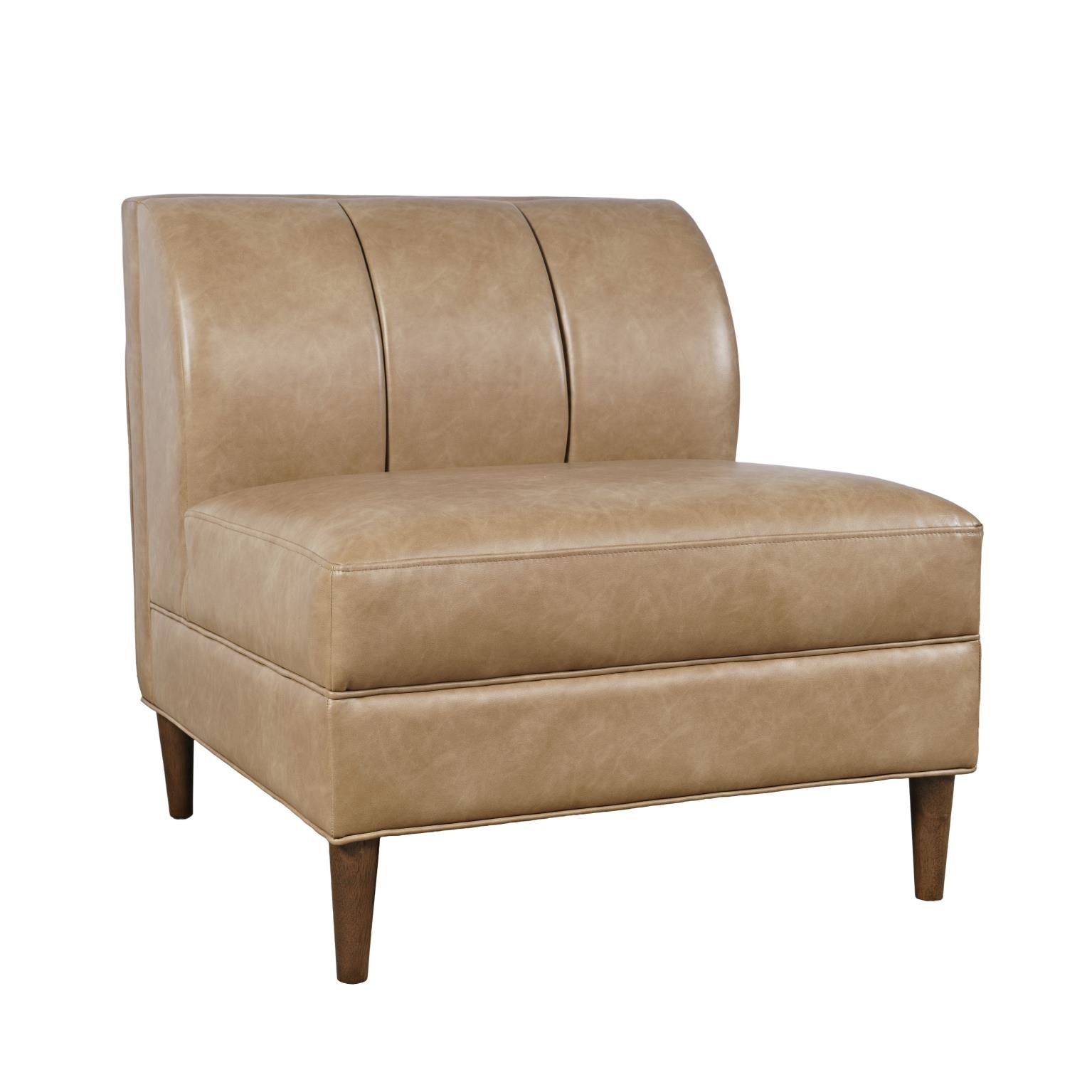 Jofran Ruston 2586-1STBFF Transitional 1-Seat Banquette with Tapered ...