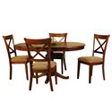 AAmerica De Soto Oval Pedstal Dining Table with Leaf | Wayside ...