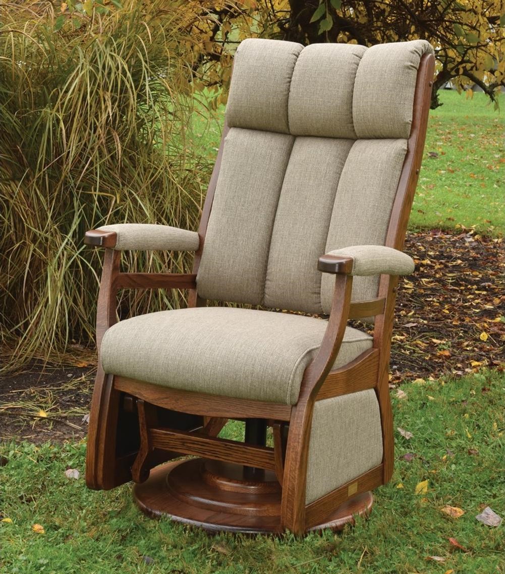 Buckeye Rockers Gliders Pairs Swivel Glider with Padded Arms | Wayside ...