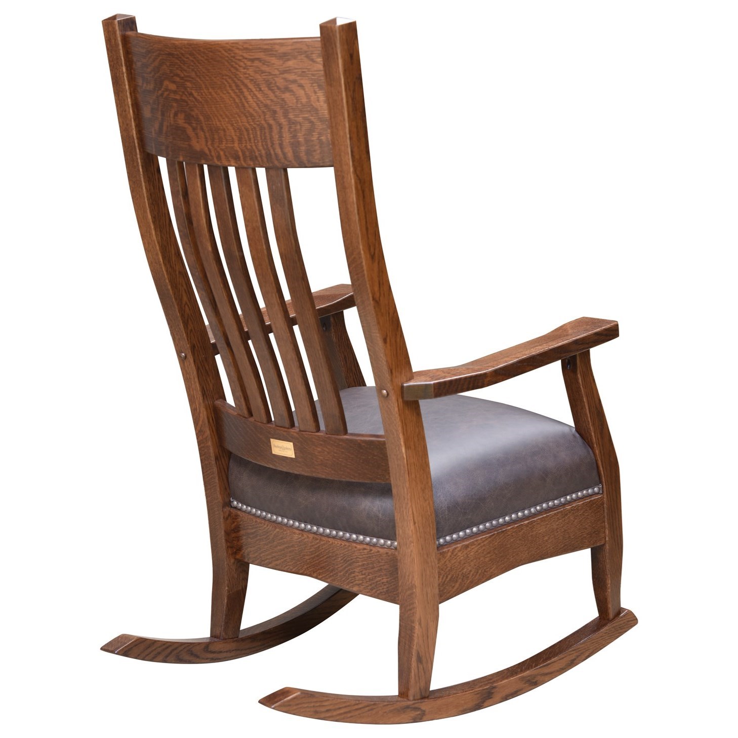 Buckeye Rockers Rockers Solid Wood Mission Rocker with Nailhead Trim ...