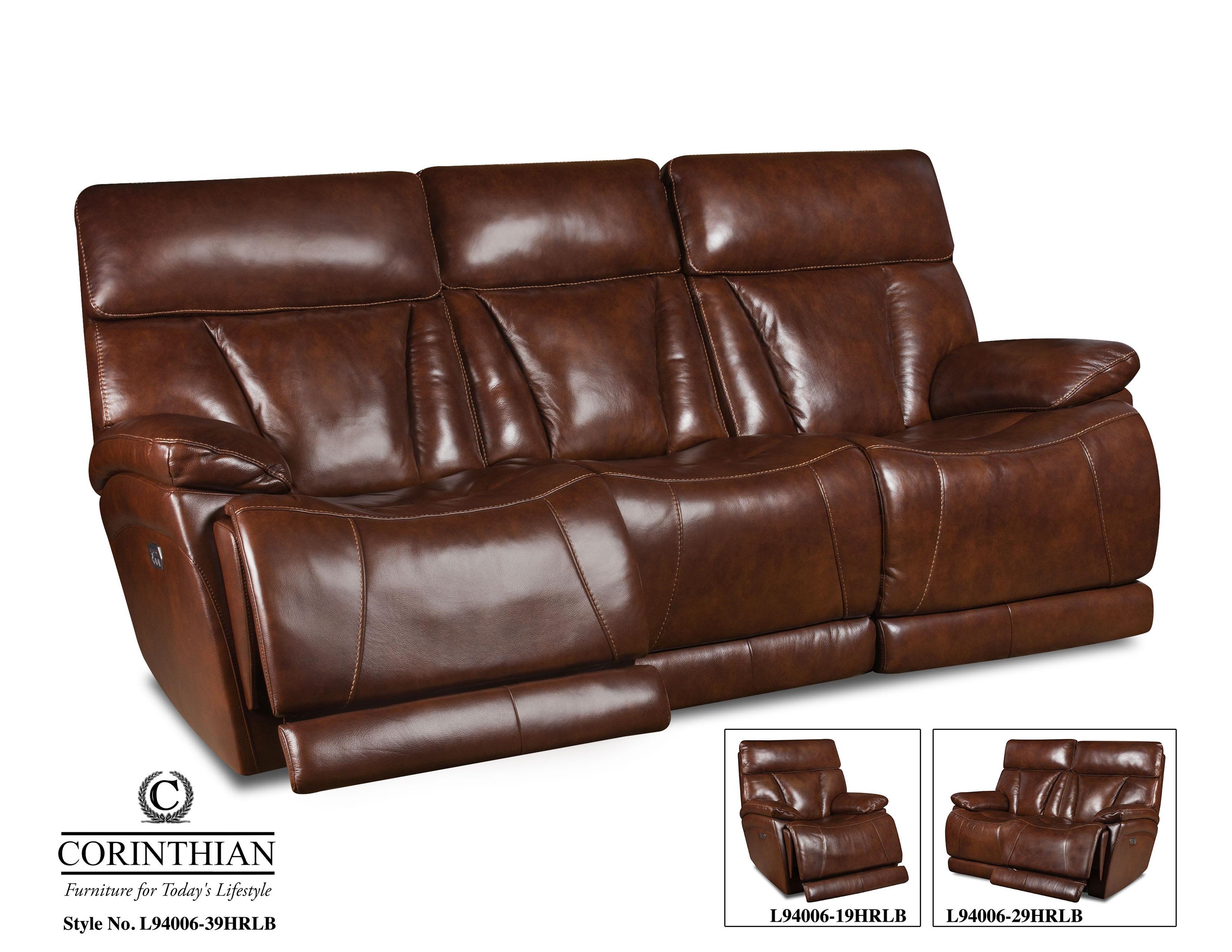 Corinthian Leather Sofa And Loveseat | Baci Living Room