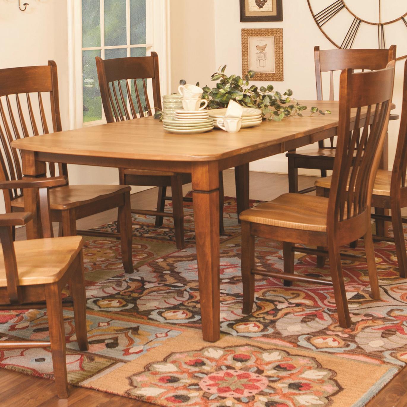 Daniel's Amish Tables Distressed Rectangular Dining Table | Belfort ...