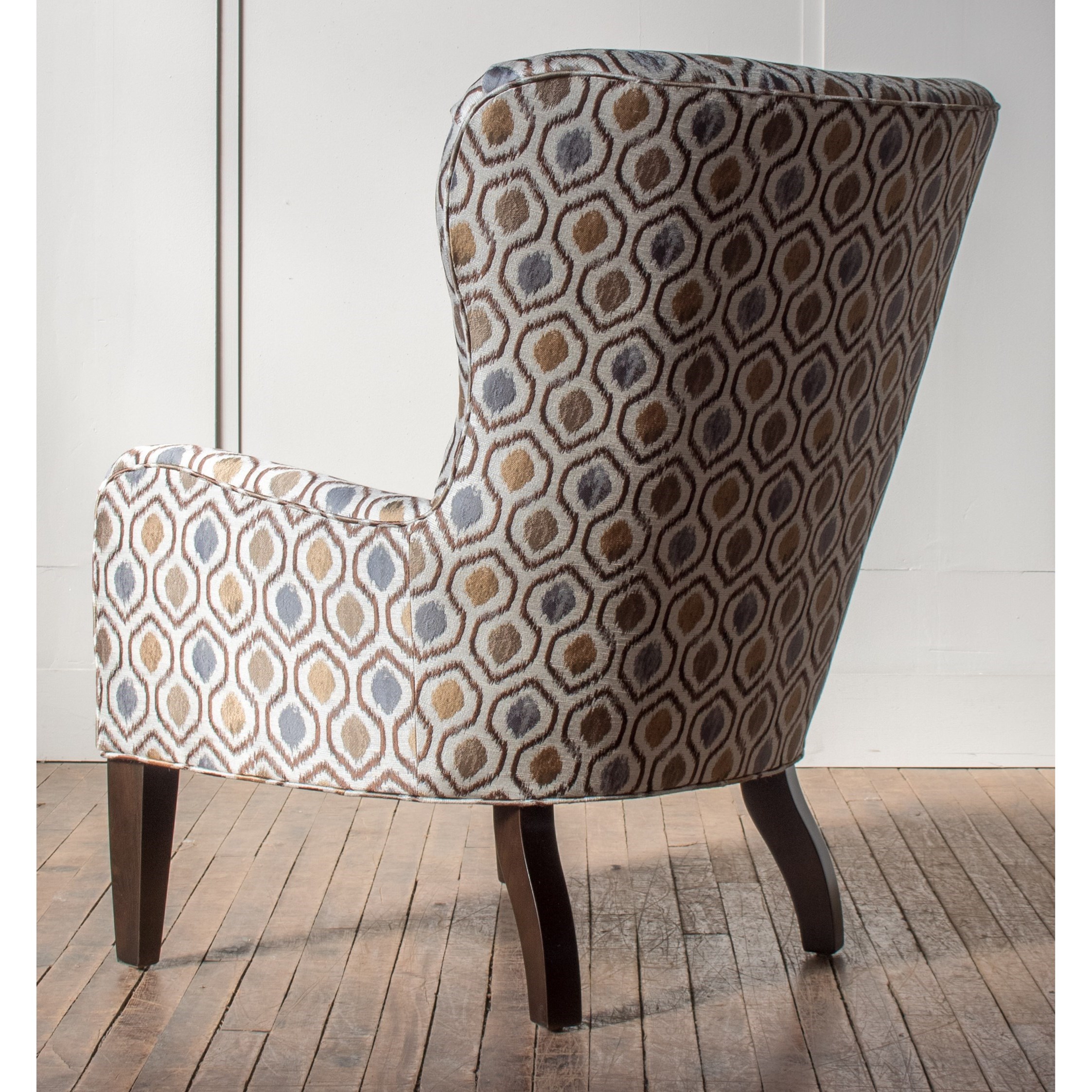 Hallagan Furniture Accent Chairs Customizable Curved Back Accent Chair ...