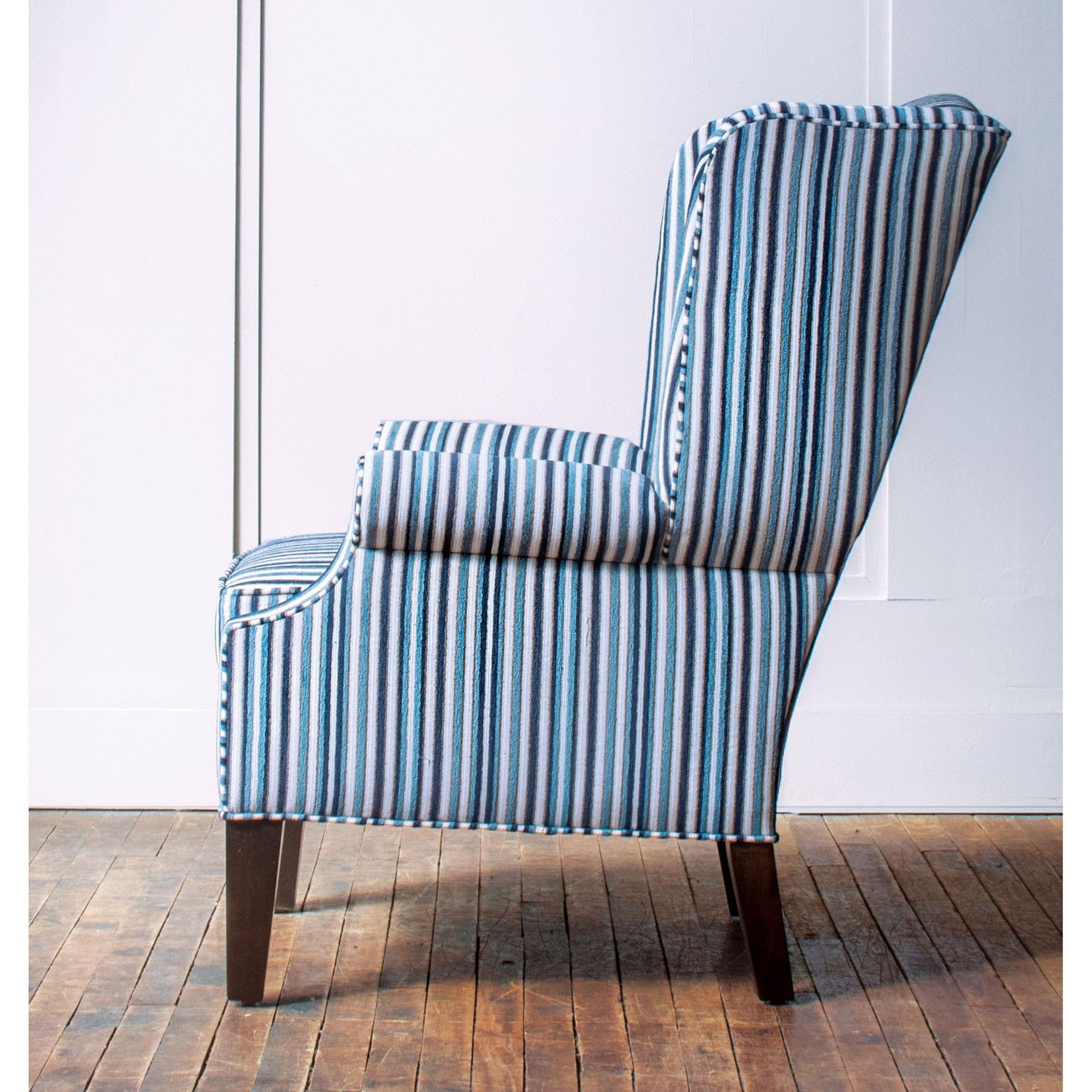 Hallagan Furniture Accent Chairs Customizable Wing Back Accent Chair ...