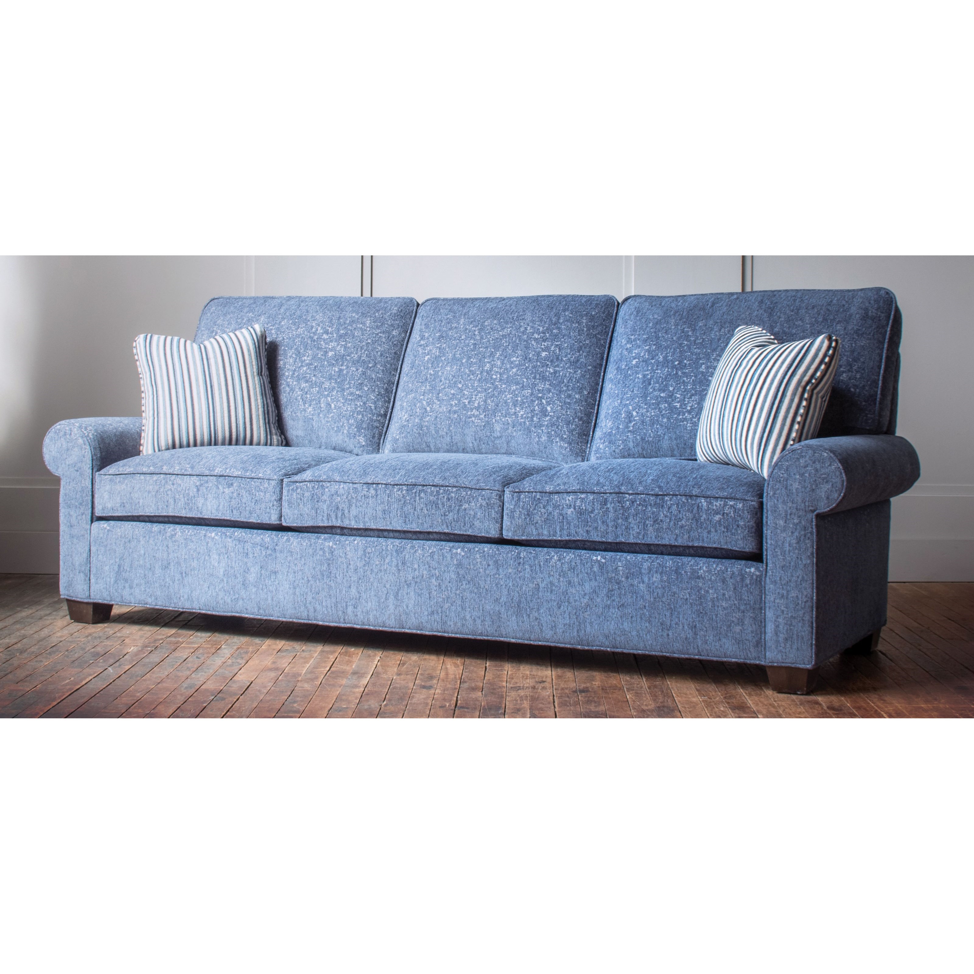 Hallagan Furniture Madison Customizable Rolled Arm Sofa | Wayside ...