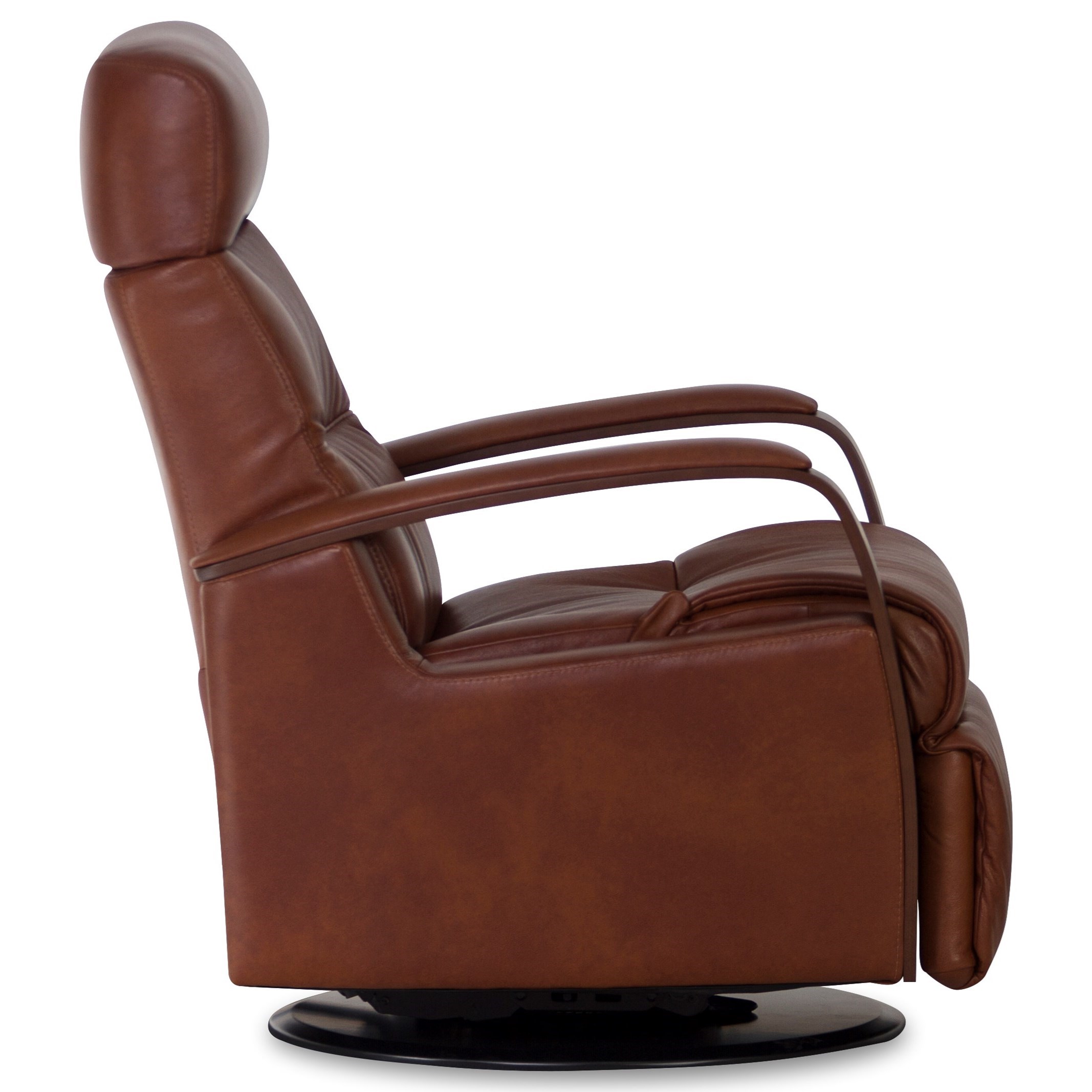 IMG Norway Recliners Modern Peak Recliner Relaxer with Exposed Wood ...