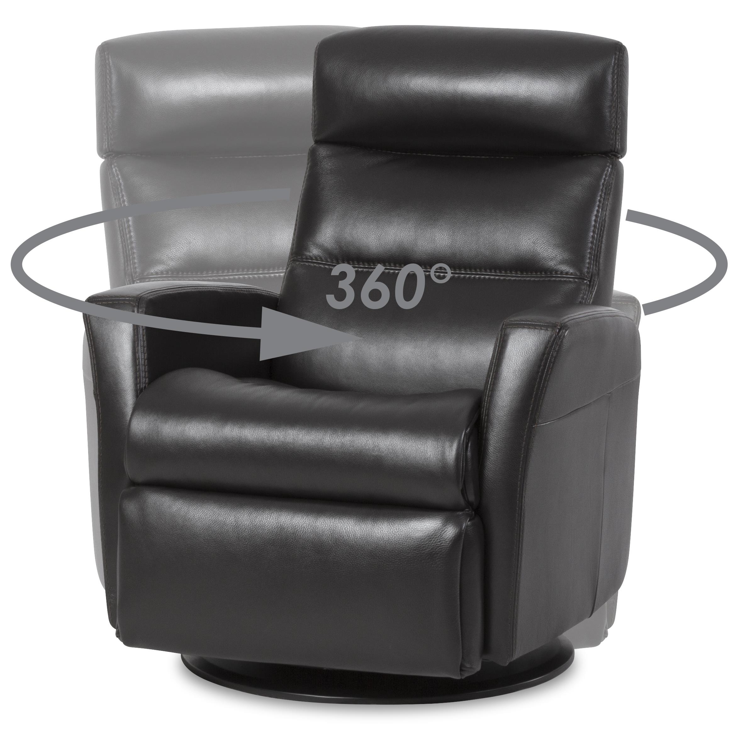 IMG Norway Divani Compact-Size Manual Recliner with Swivel, Glide and ...