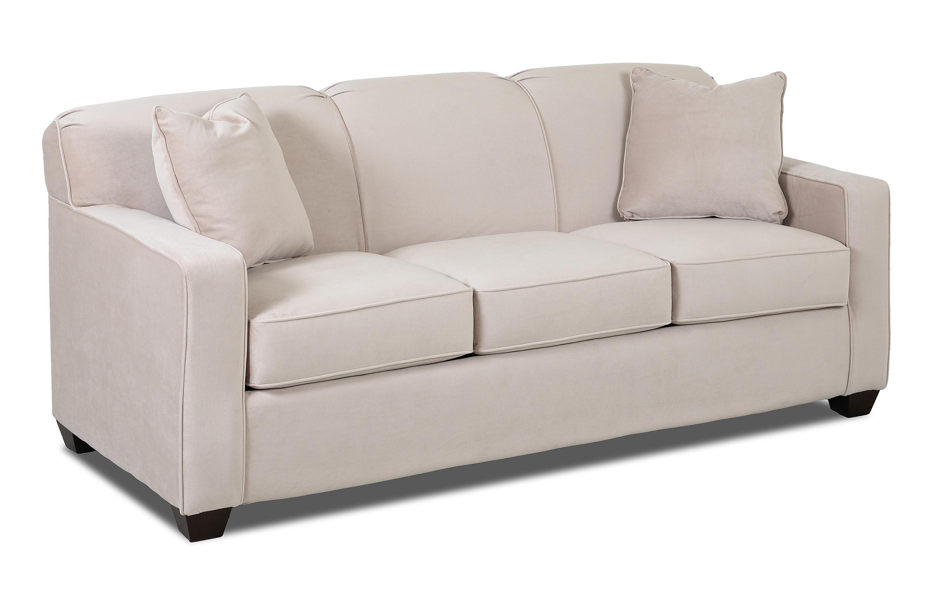 Klaussner Gillis Contemporary Sofa with Tight Back and Track Arms ...