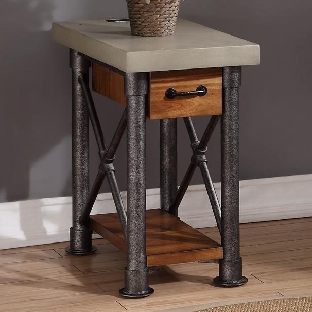 Legends Furniture Steampunk Collection ZSPK-4400 Steampunk Side Table ...