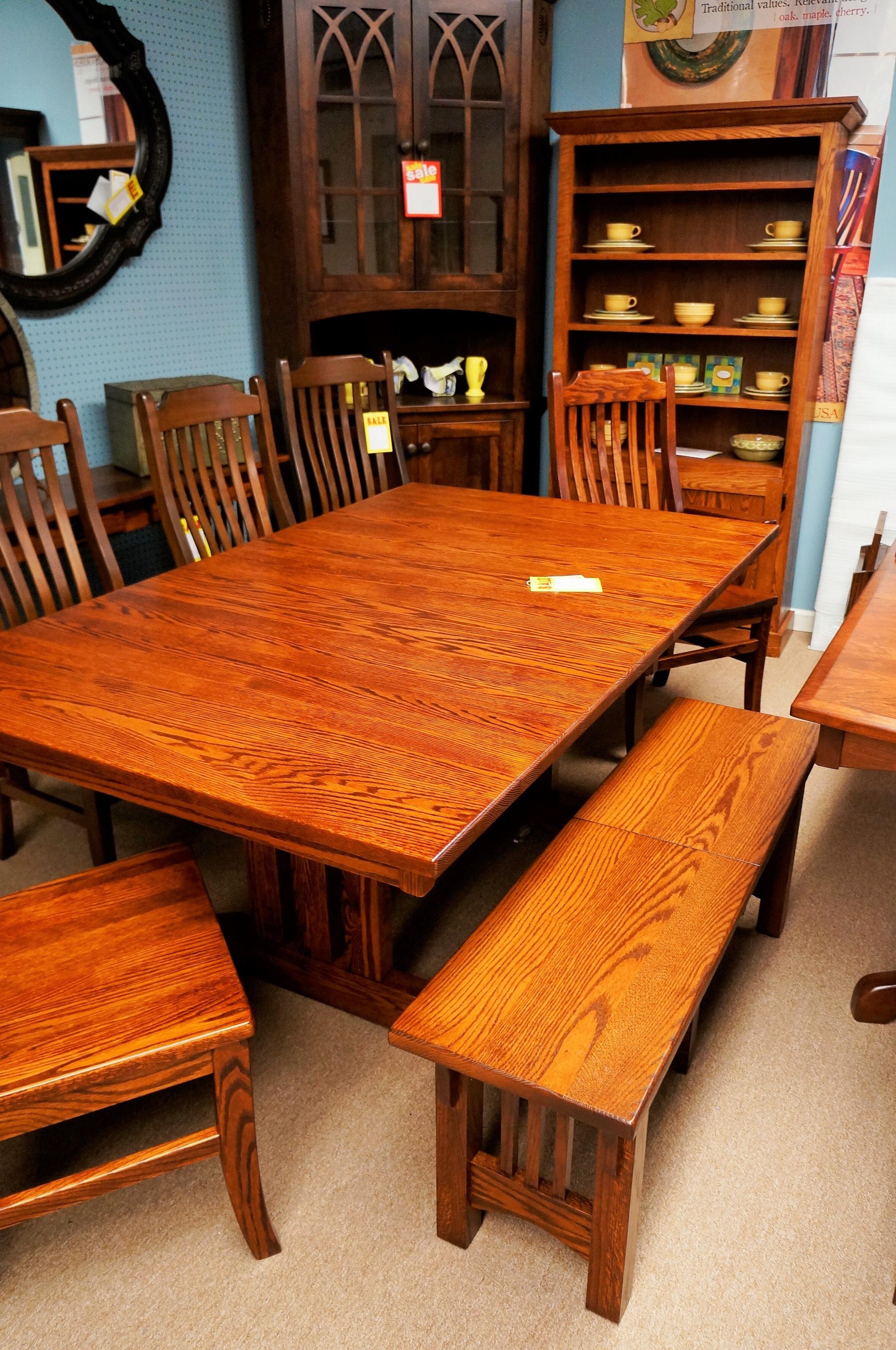 Oakwood Industries Casual Dining Mission Rectangular Pub Table ...