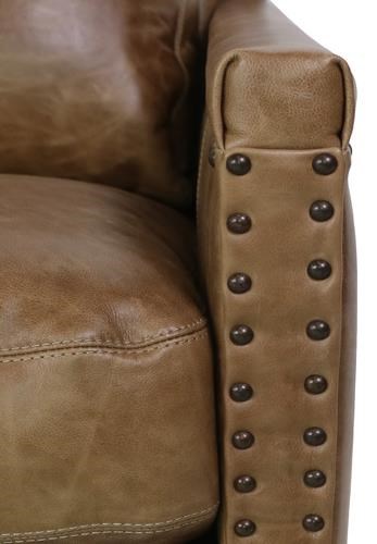 Valente Leather Leather Chair and Ottoman | Sprintz Furniture | Chair ...