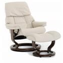 Stressless Stressless Ruby RUBY-MD-CL Medium Classic Reclining Chair ...