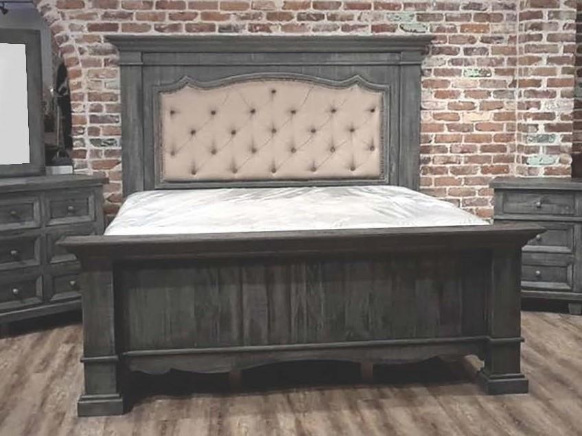 rustic wood bed frame