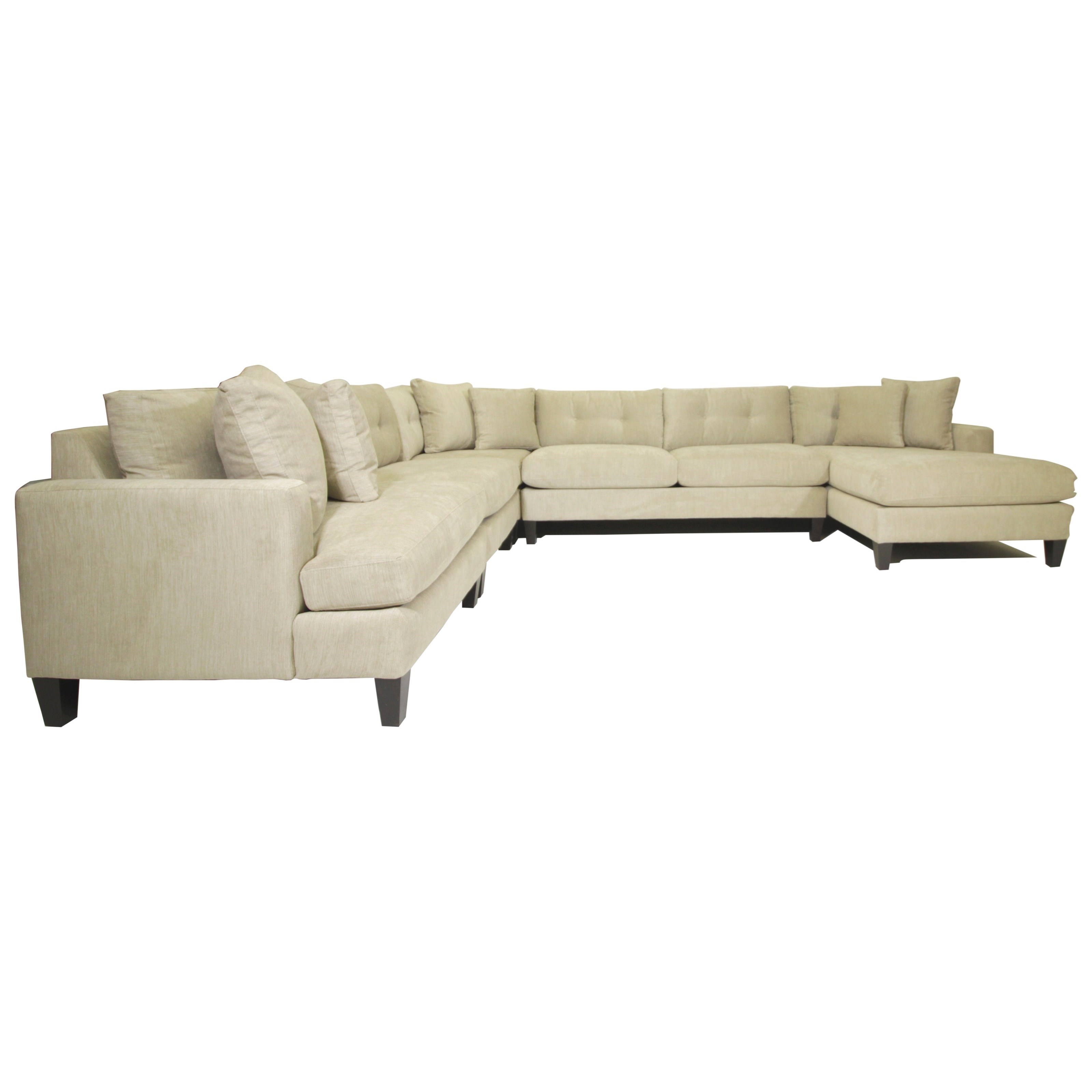 Jonathan Louis Mia Casual Sectional Sofa with Button Tufted Back ...