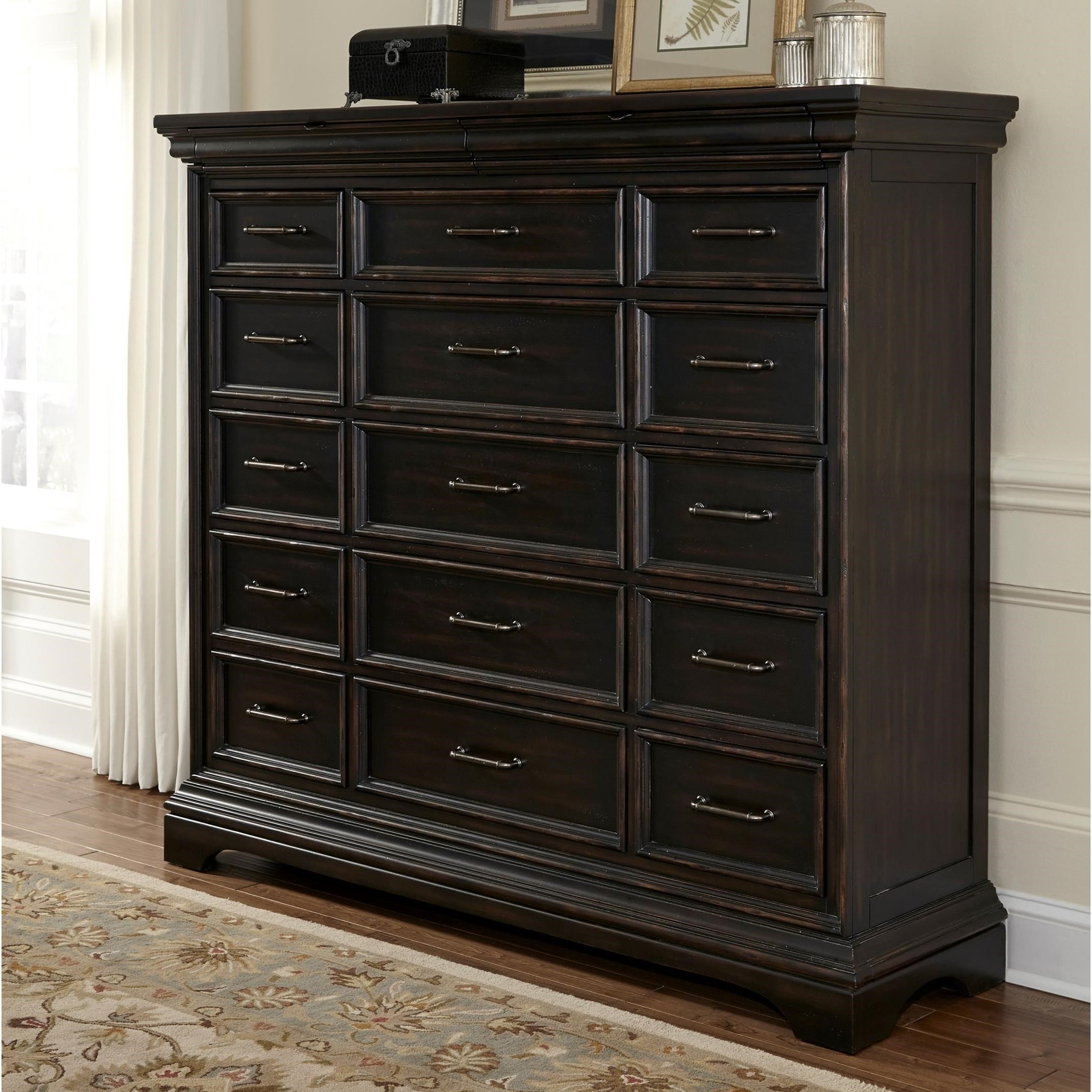 Pulaski Furniture Caldwell 17 Drawer Master Chest | Wayside Furniture ...