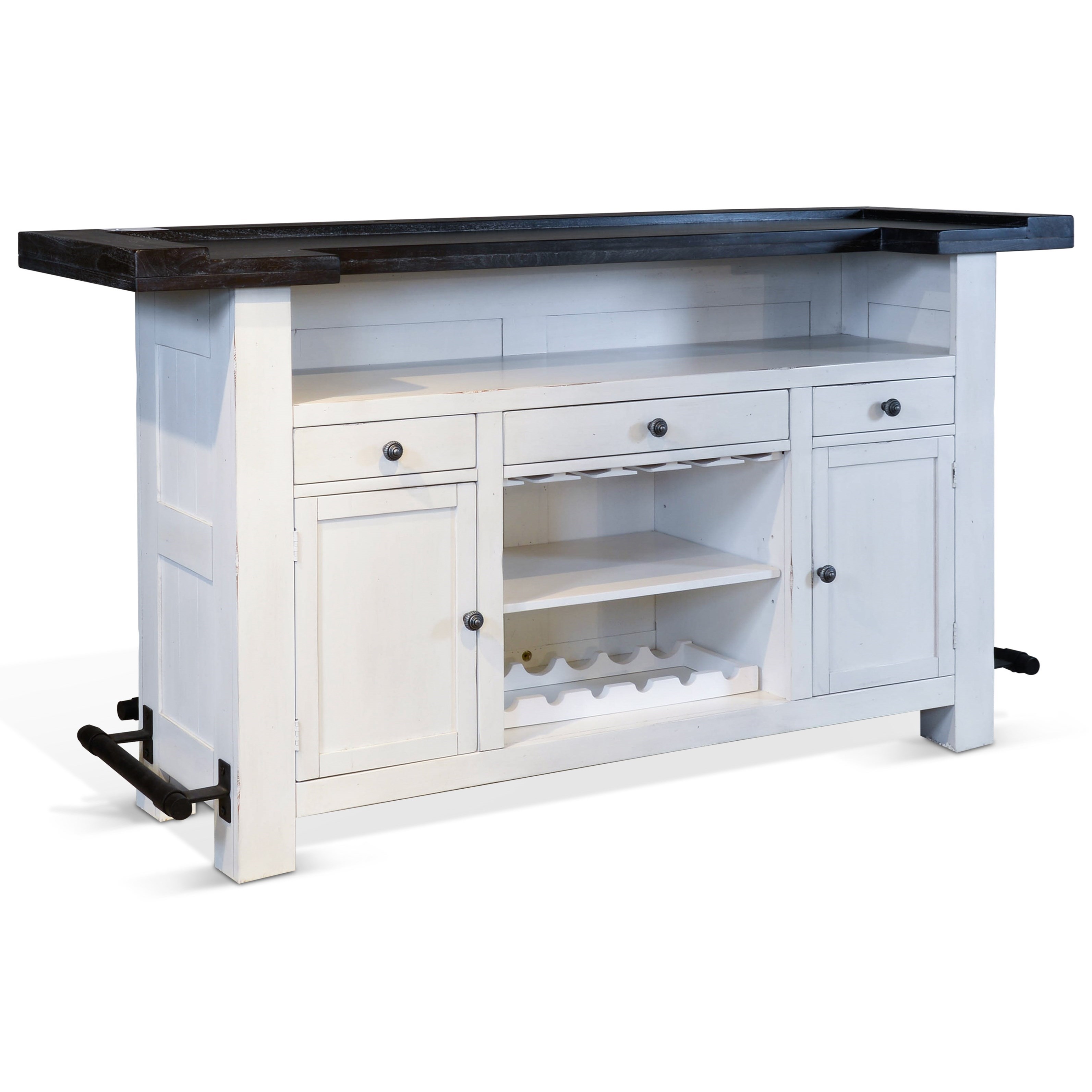 Sunny Designs Carriage House Farmhouse Two-Tone Bar | Conlin's ...