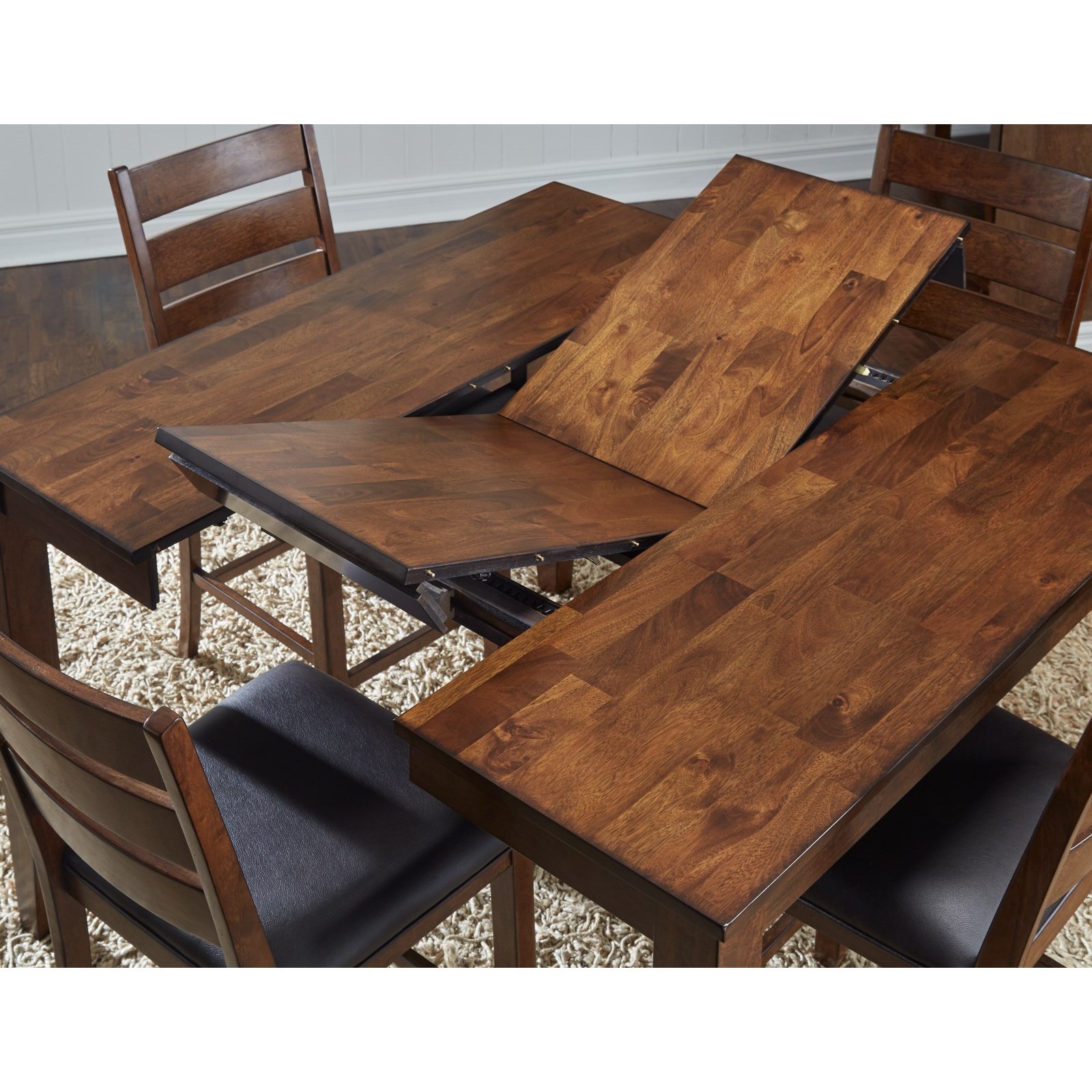 AAmerica Mason Square Butterfly Leaf Dining Table Conlin s Furniture