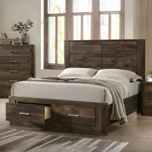Acme Furniture Elettra 24200Q Contemporary Queen Storage Bed | Del Sol ...