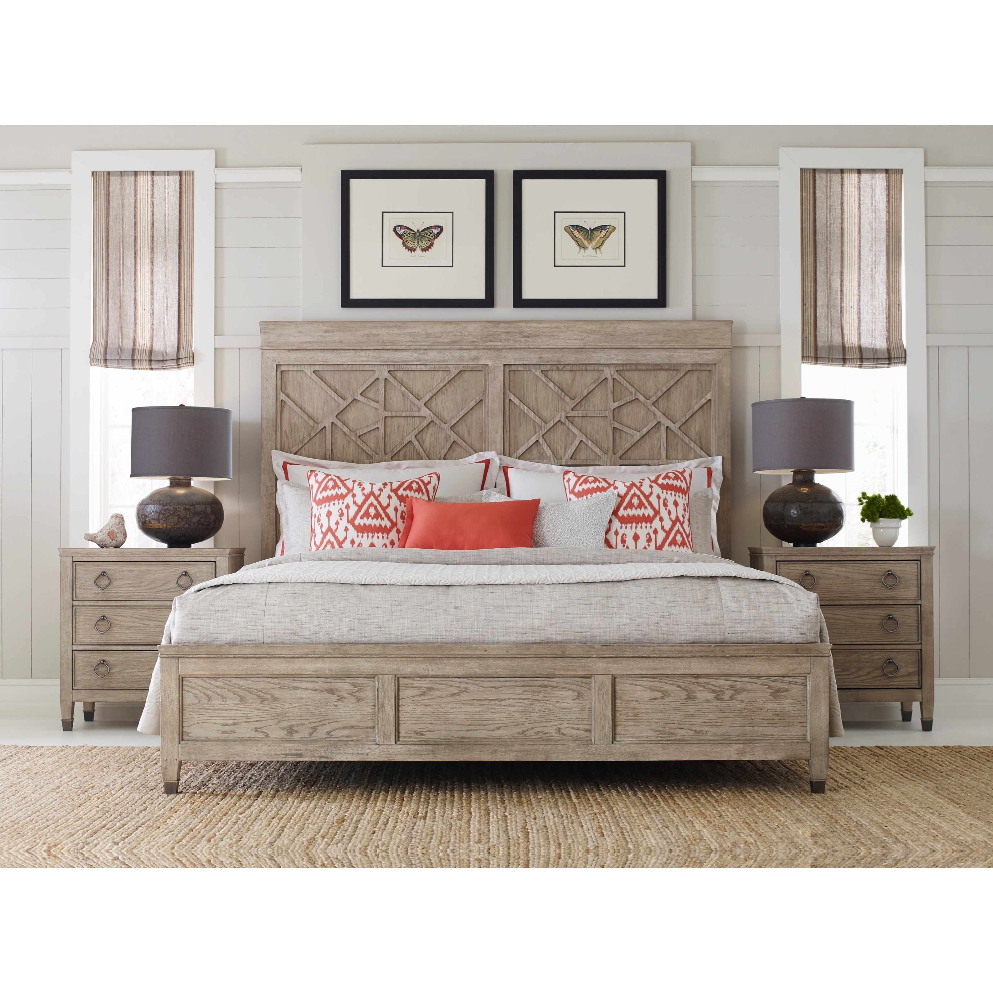 American Drew Vista Relaxed Vintage King Altamonte Panel Bed | Lindy's ...