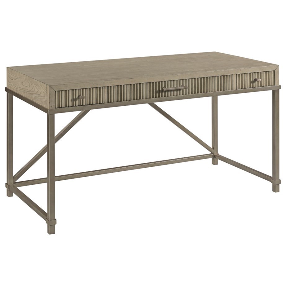 American Drew West Fork Farmhouse 3-Drawer Bailey Writing Desk | Howell ...