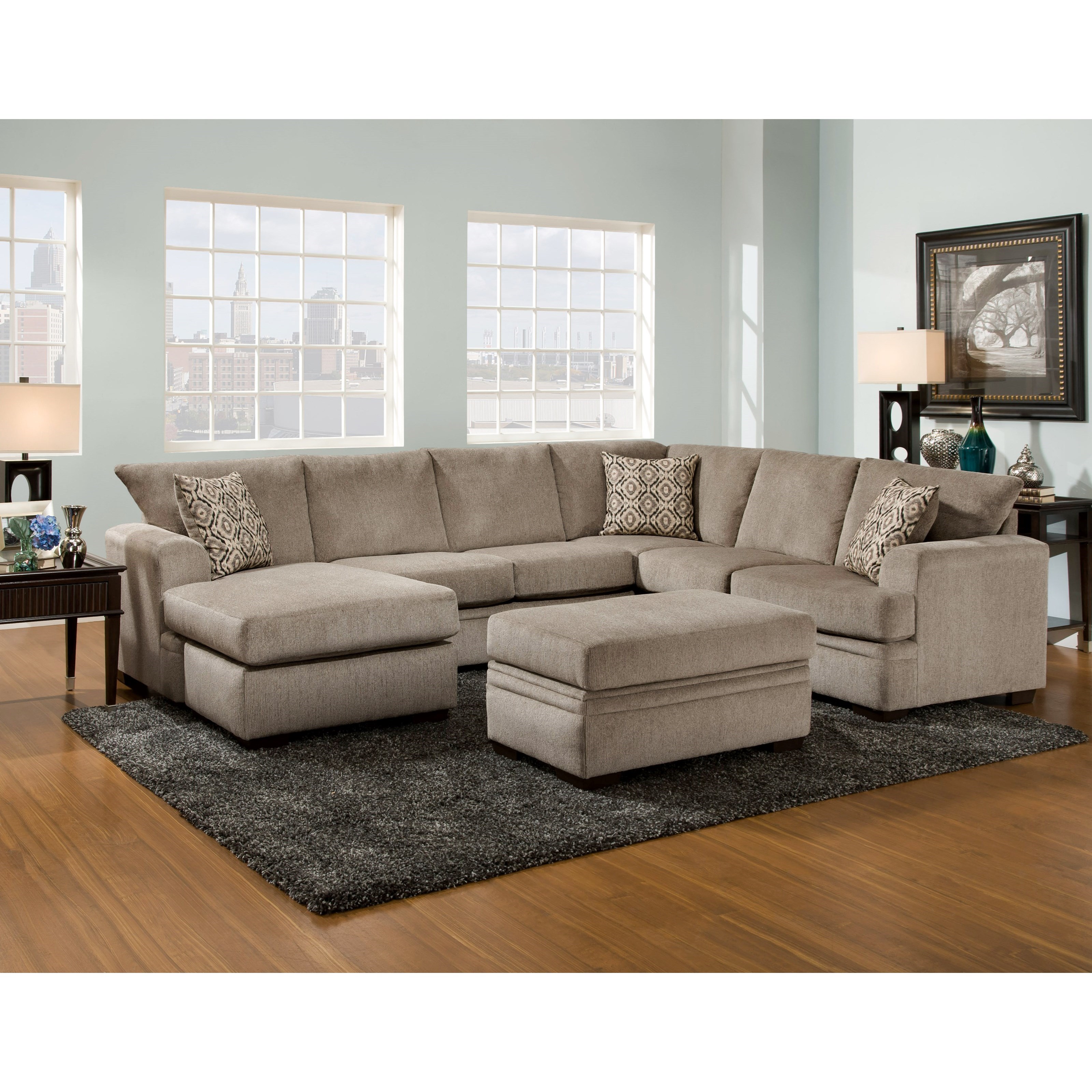 Alej/Cornell 35239 CORNELL PEWTER 2 PC SECTIONAL. | | 7 Day Furniture ...