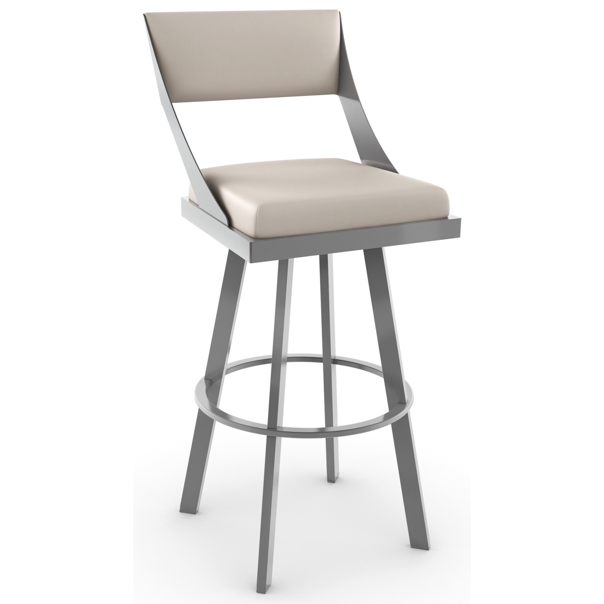 Amisco New York Customizable 34" Spectator Height Fame Swivel Stool ...