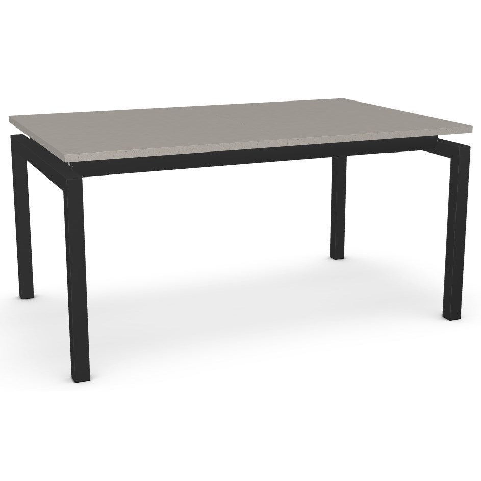 Amisco Urban Customizable Zoom Extendable Table with Self-Storing ...