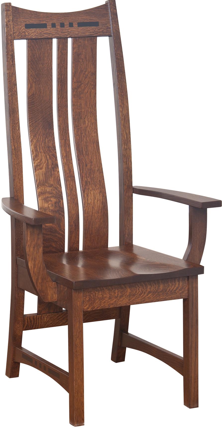 Amish Impressions by Fusion Designs Hayworth HHHACW High Back Arm Chair ...