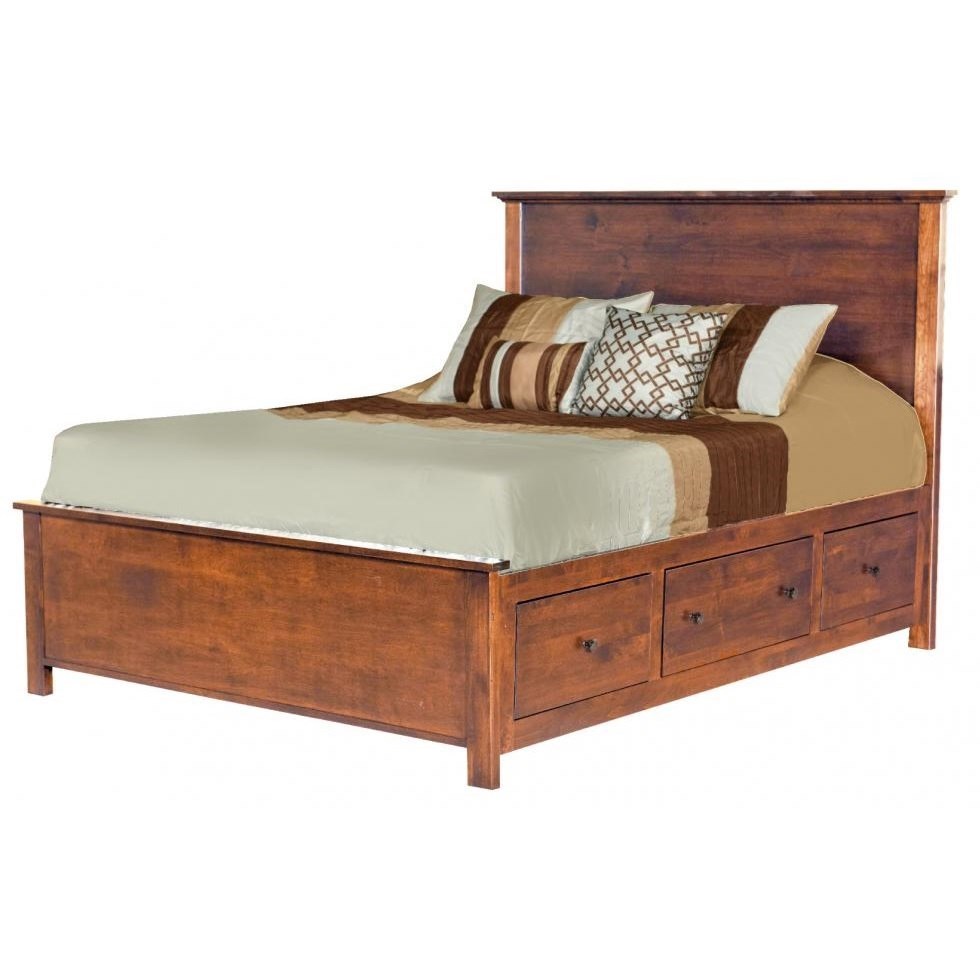 elevated platform bed queen
