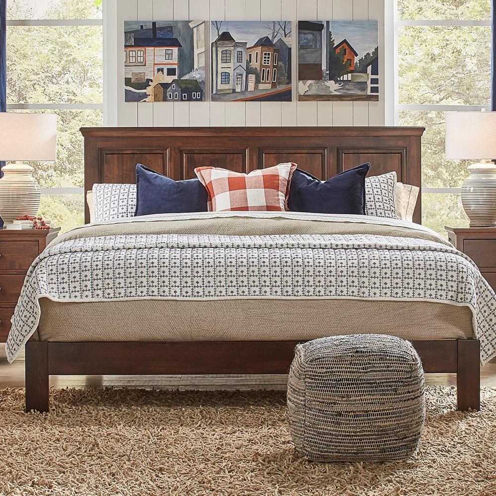 Archbold Furniture Heritage King Raised Panel Bed Made from Solid Wood ...