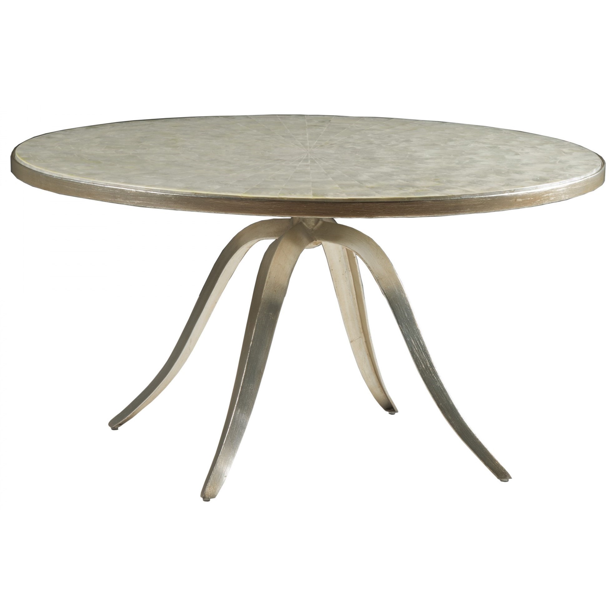 Artistica Capiz 2155-943 Transitional Round Cocktail Table with Capiz ...