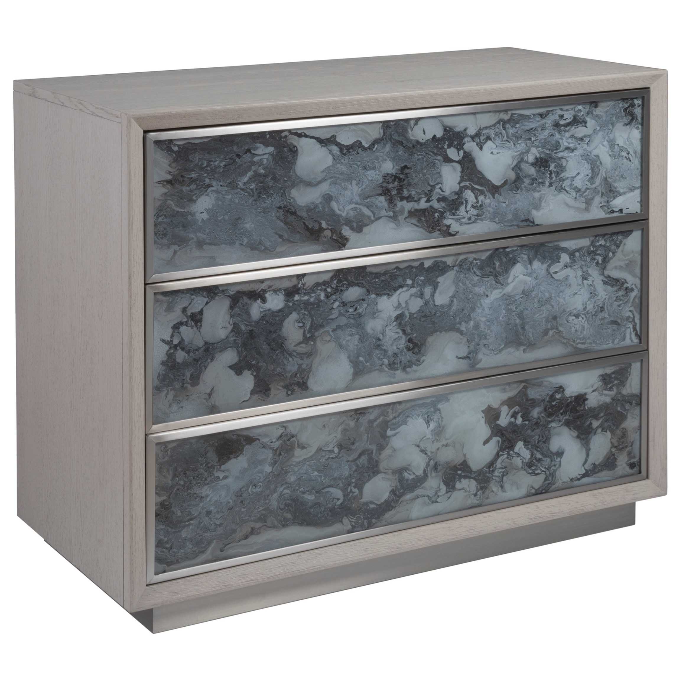 Artistica Metaphor Contemporary 3-Drawer Hall Chest with Decorative ...