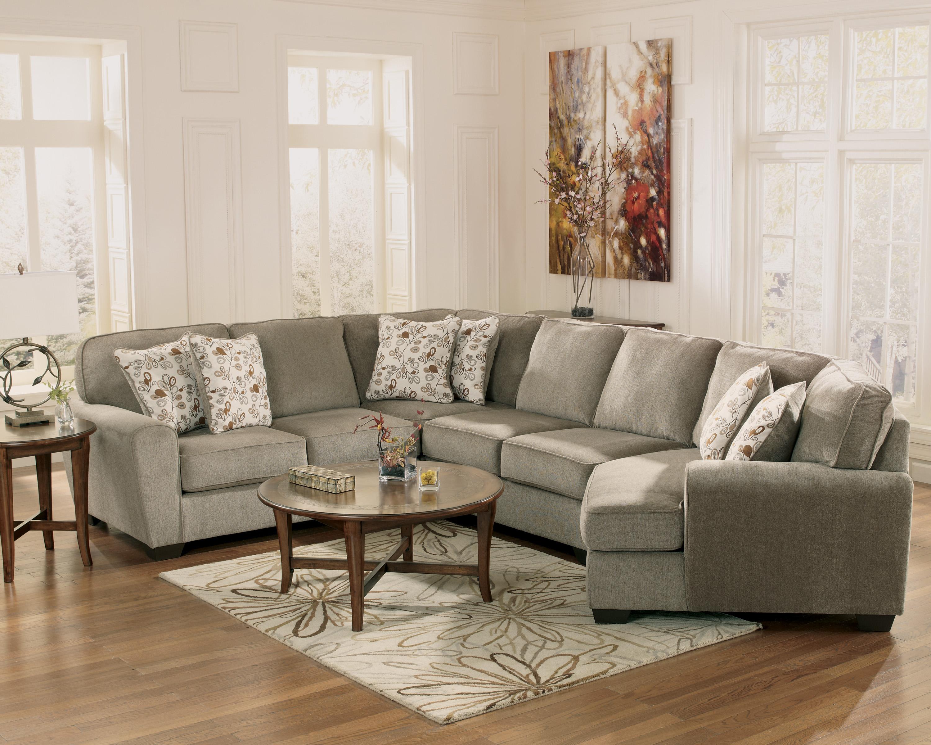 Ashley Furniture Patola Park - Patina 4-Piece Small Sectional with ...