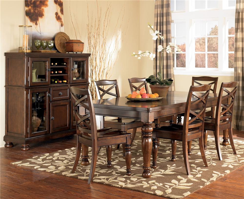 Ashley Furniture Dining Table Set / Hyndell 9 Piece Dining Set D731 35 ...