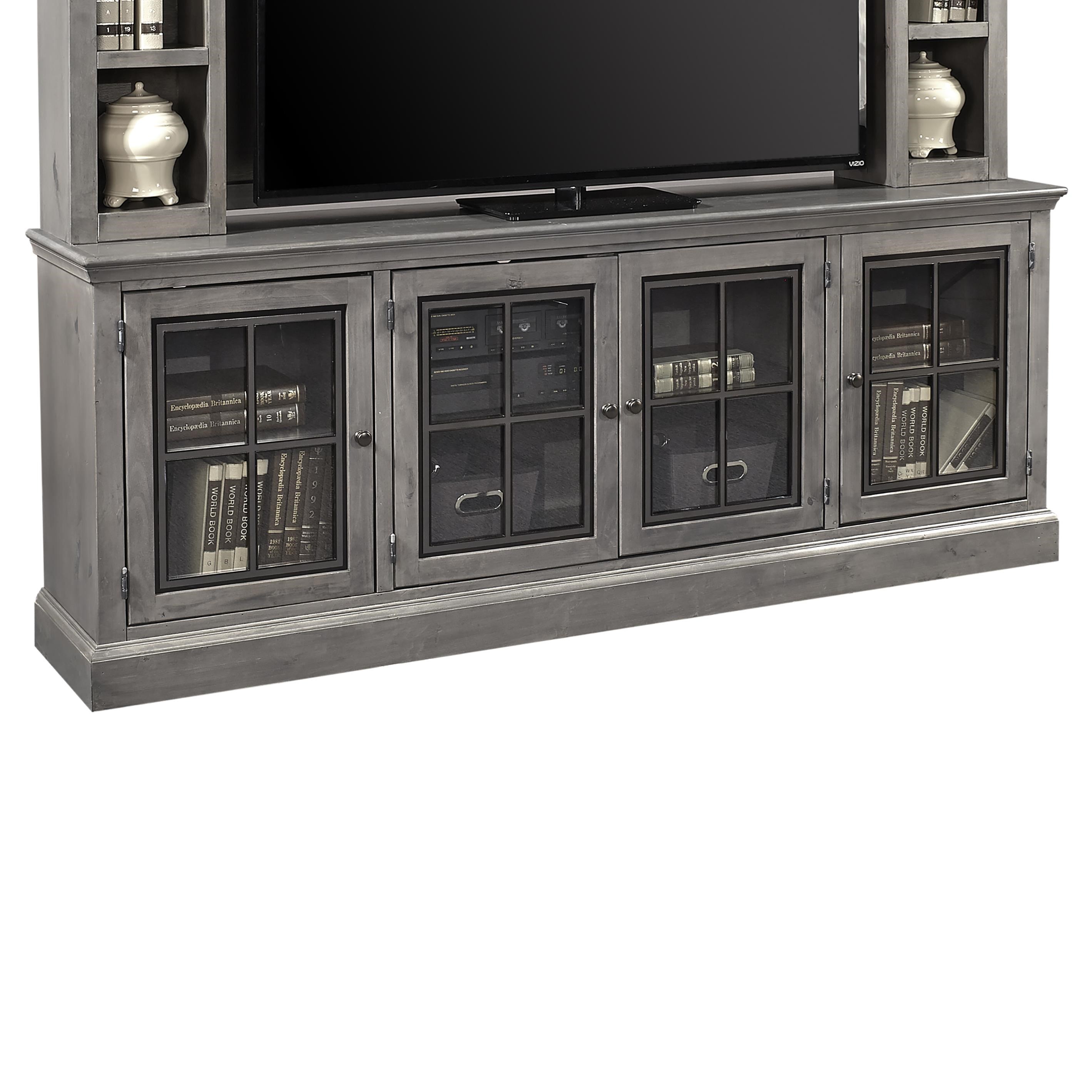 Aspenhome Churchill DR1260-GRY Casual 84" TV Console with 4 Doors ...
