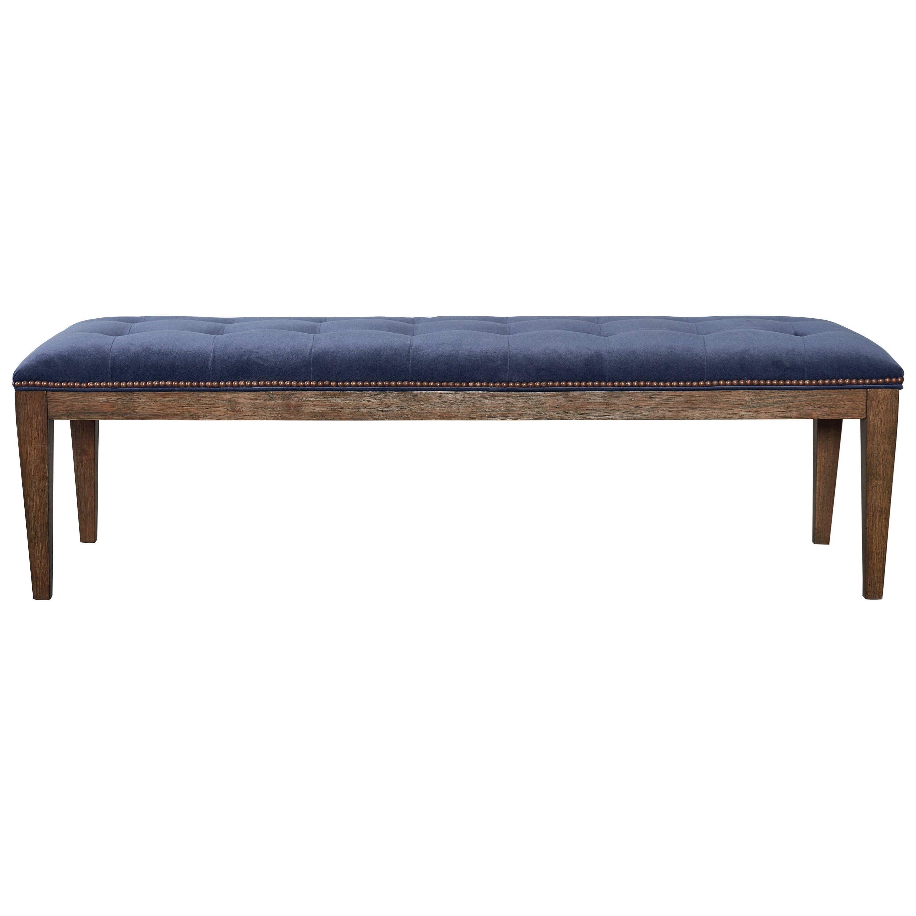 Bassett Alexandria Custom Ottomans 50 Inch Rectangular Ottoman with ...