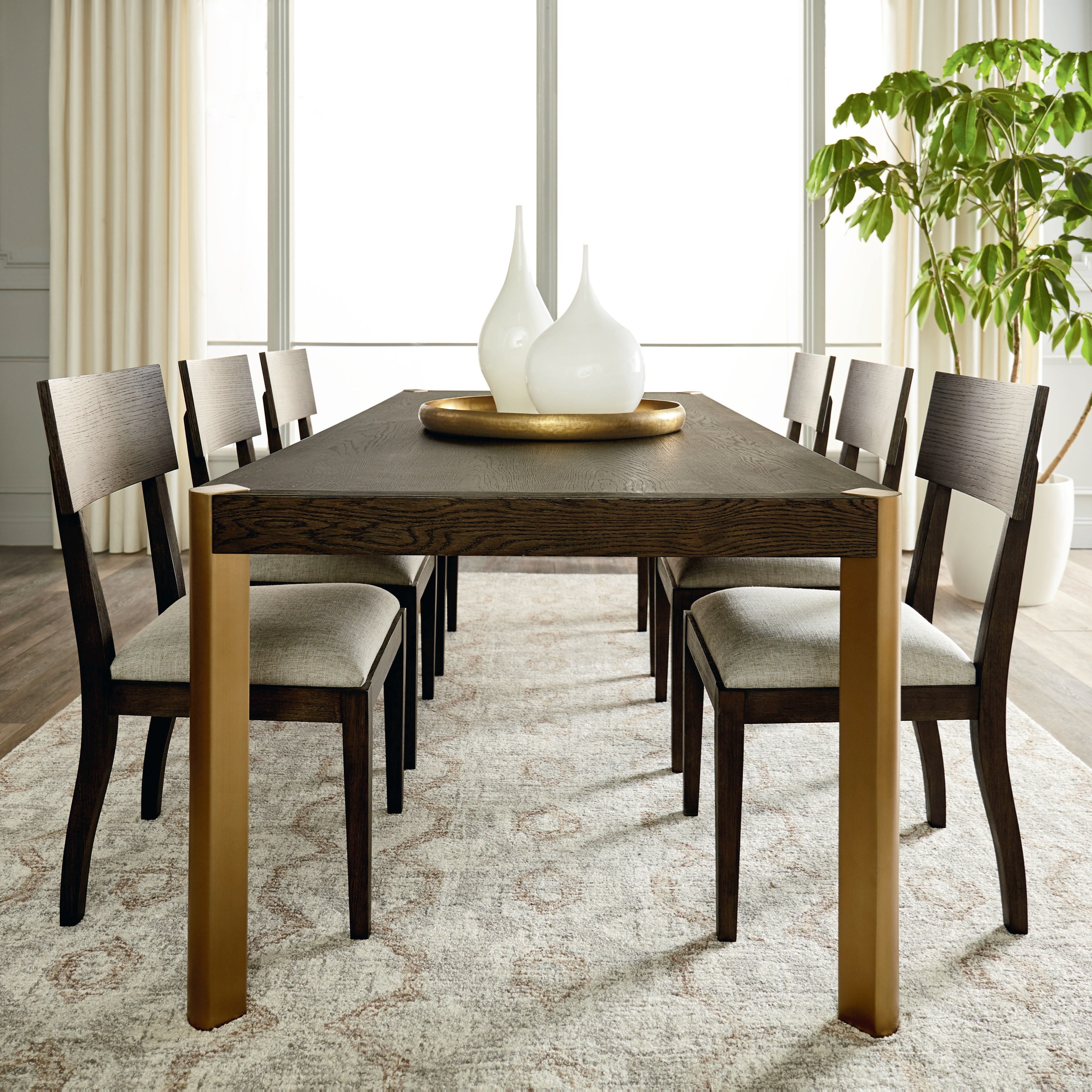 Bassett Modern - Astor and Rivoli Contemporary 7-Piece Table and Chair ...